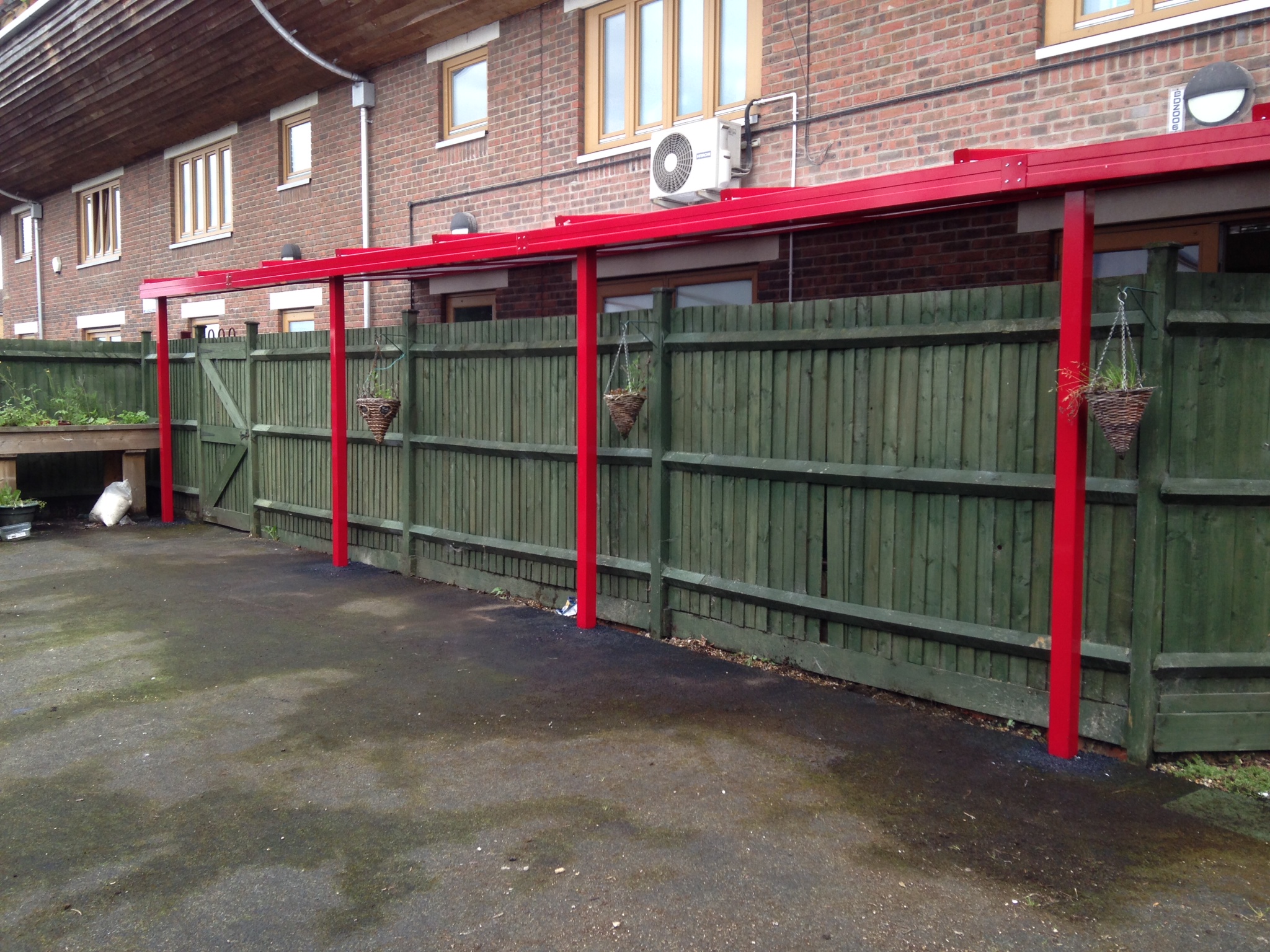 Orchard Hill College, Surrey - Wall Mounted Canopy - Able Canopies Ltd