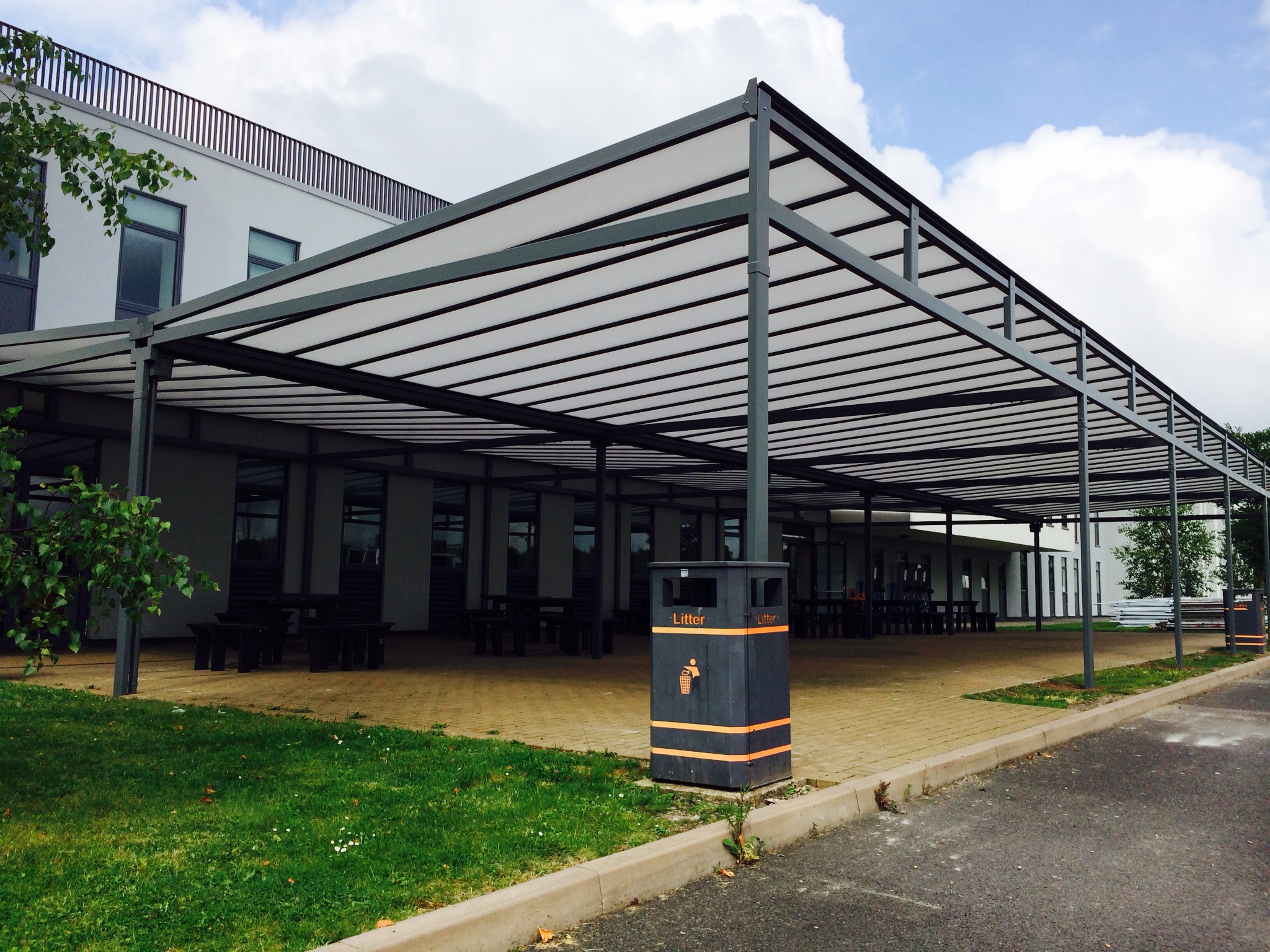 RSA Academy, West Midlands - Double Grange Freestanding Canopy - Able ...