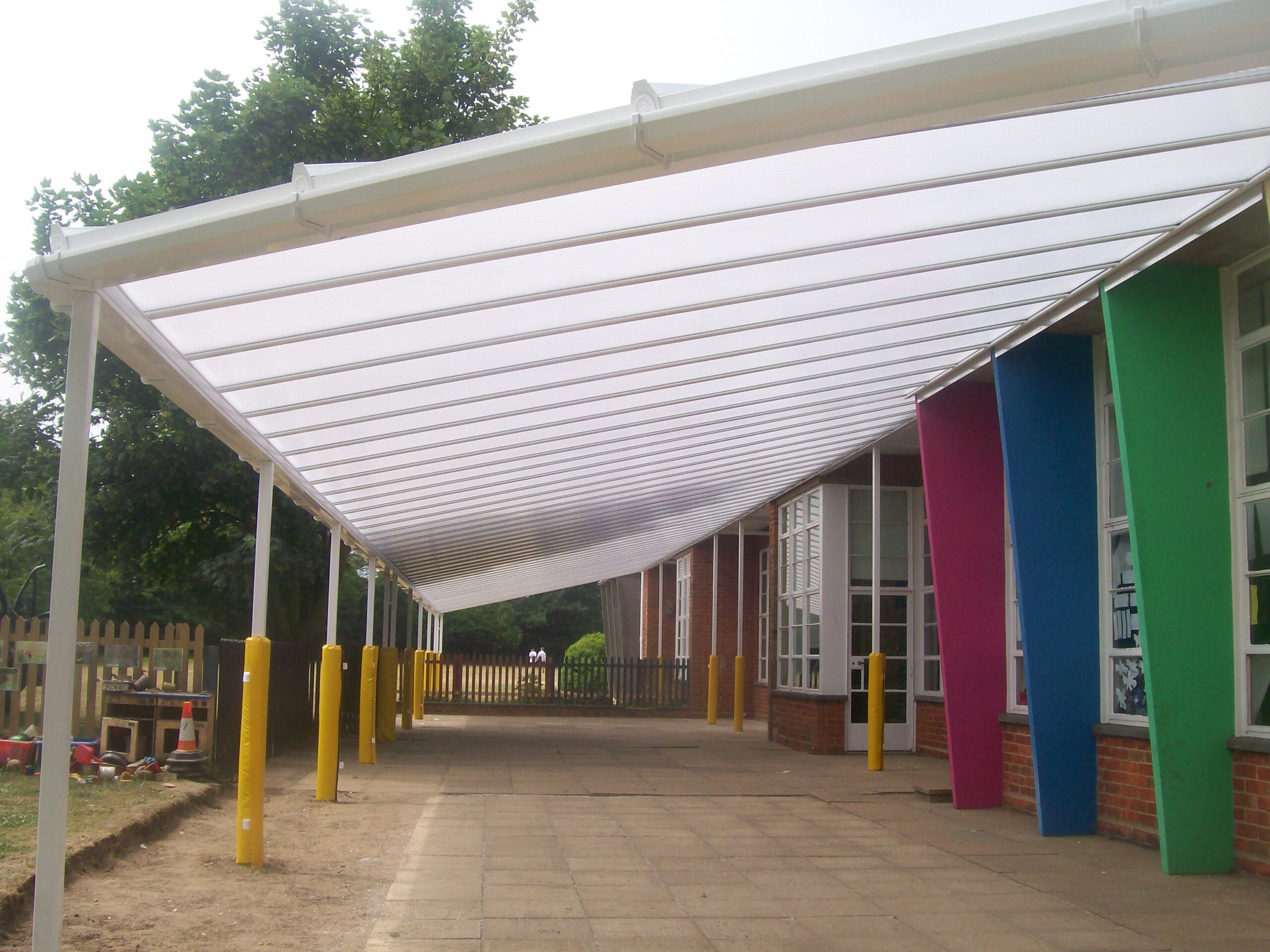 Leiston Primary School, Leiston - Wall Mounted Canopy - Able Canopies