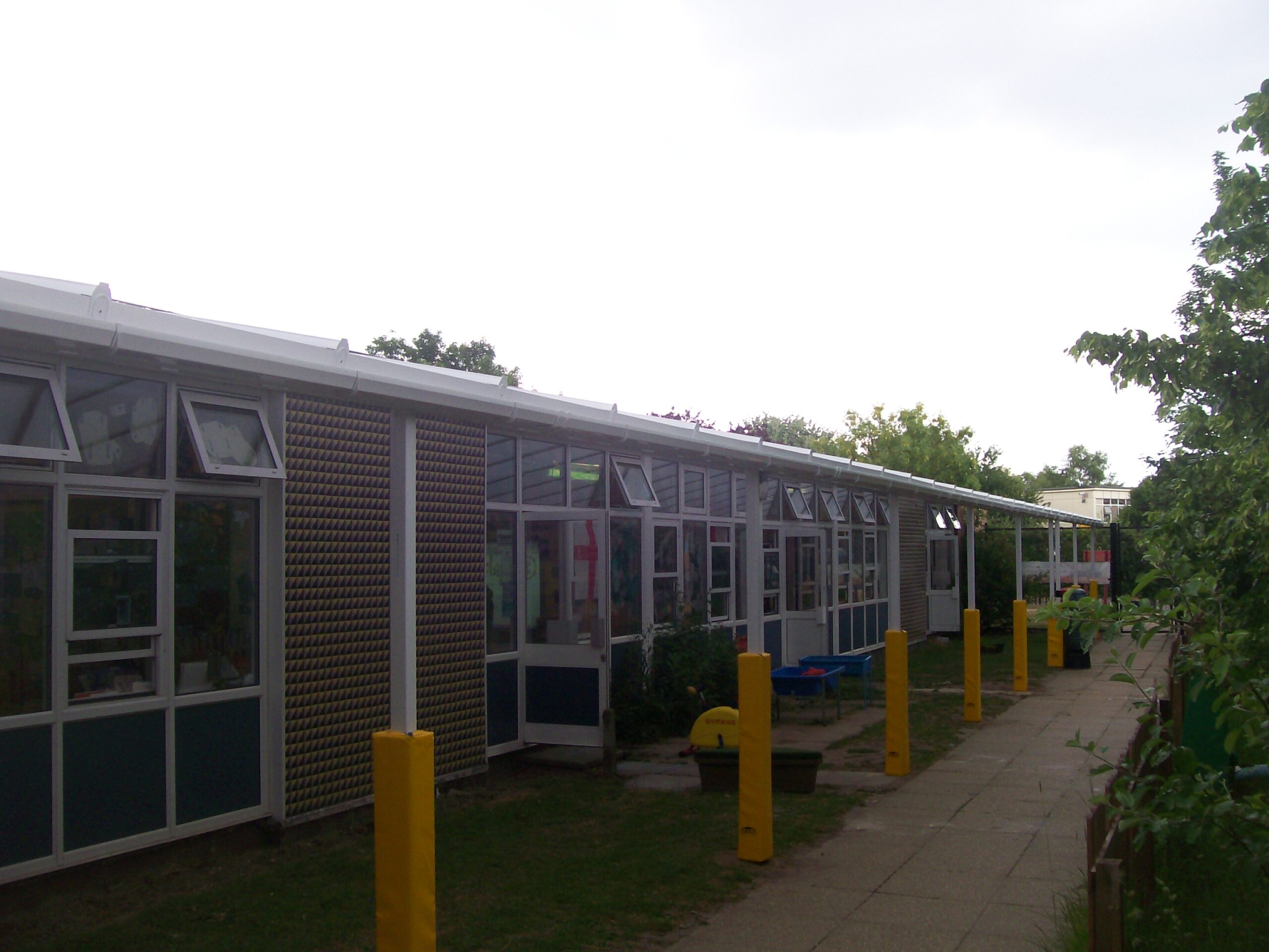 Monkwick Infant & Nursery School - Wall Mounted Canopy - Able Canopies
