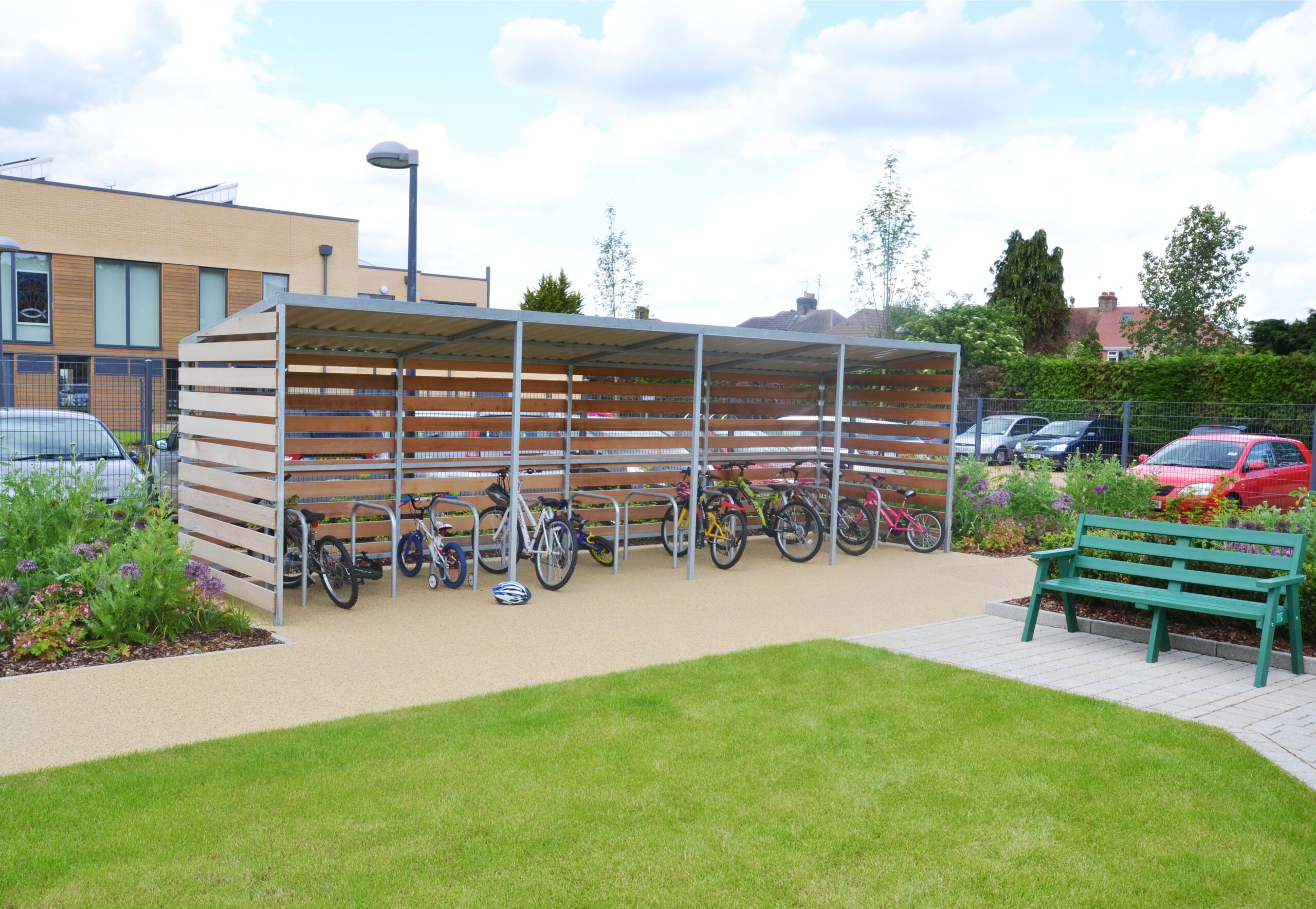 All Saints CE Junior School, Peterborough - 2nd Timber Cycle Shelter ...