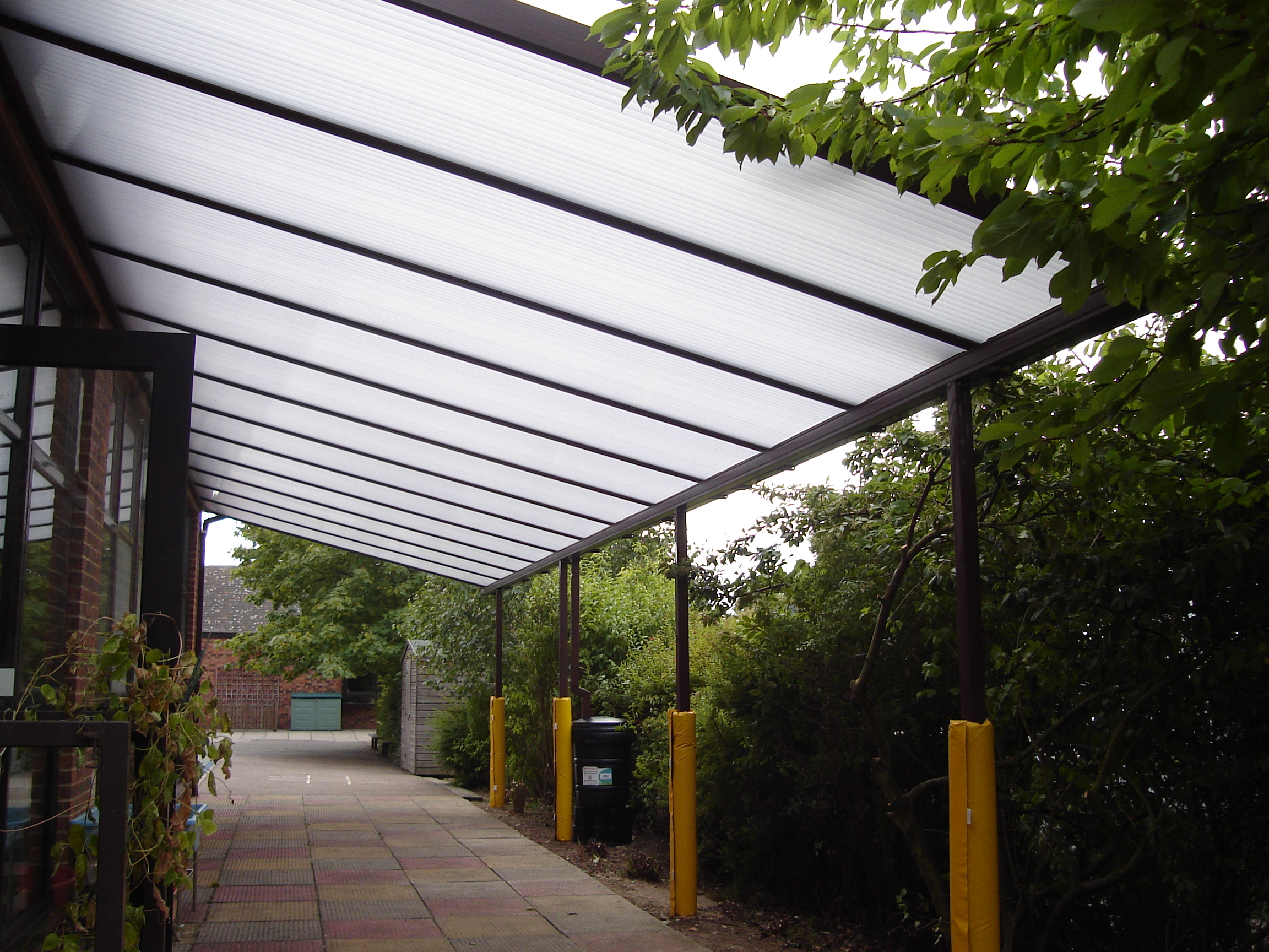 Burham C of E Primary School, Wall Mounted Canopy - Able Canopies