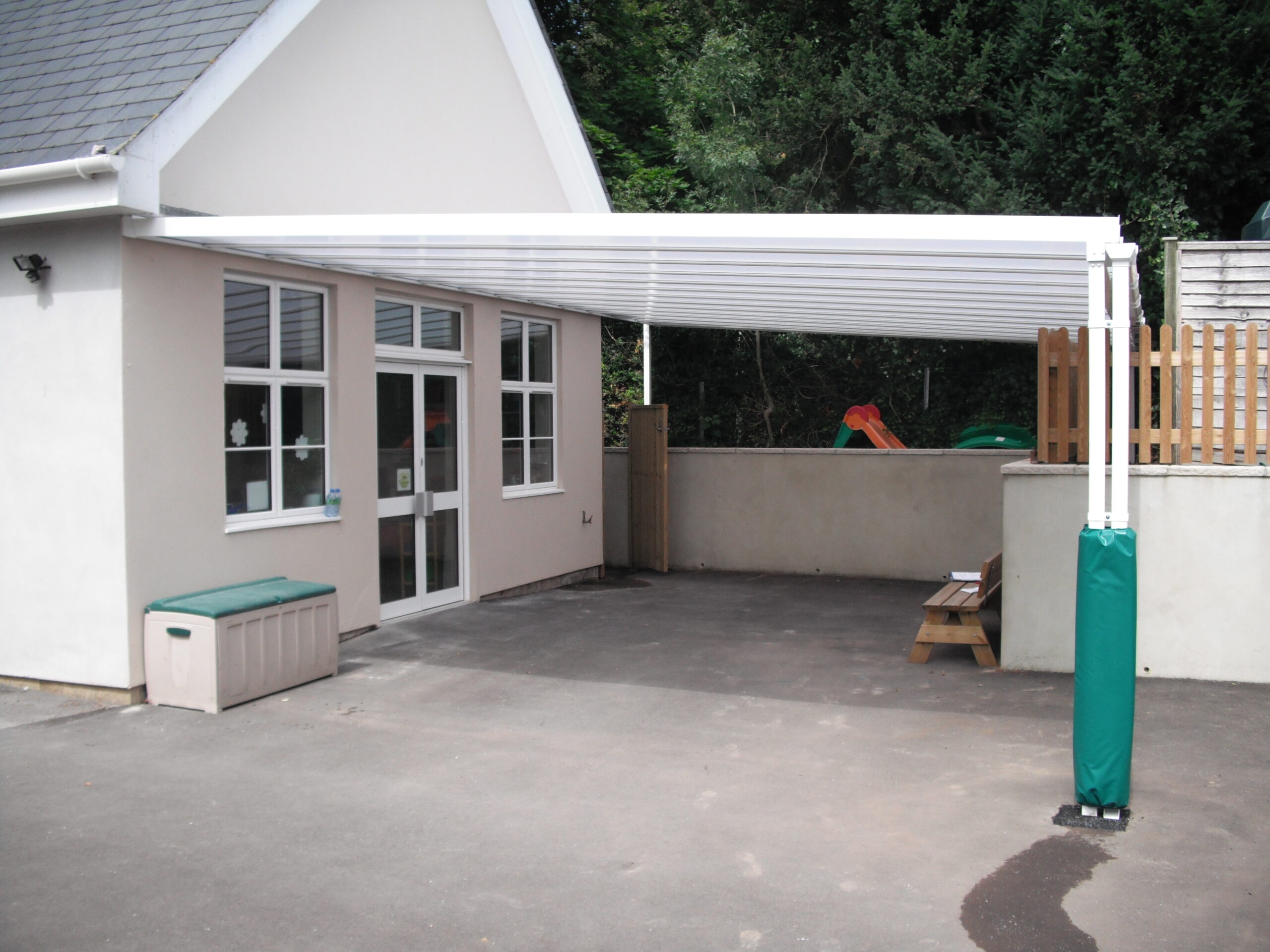 Chilmark & Fonthill CE First Schoo, Wall Mounted Canopy - Able Canopies