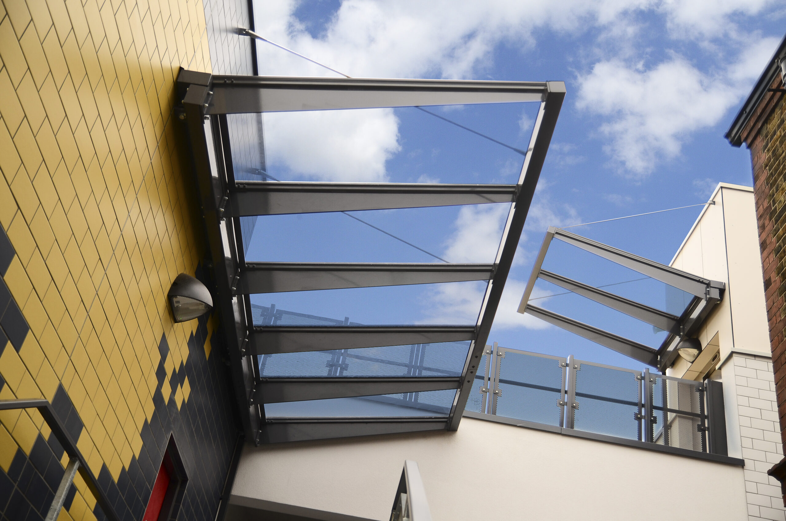Oakland's Secondary School, Bethnal Green - Entrance Canopy - Able Canopies