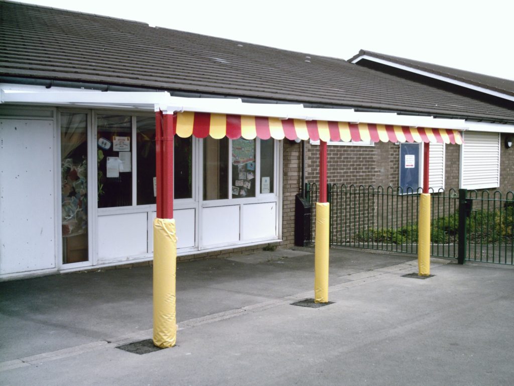 New York Primary School - Wall Mounted Canopy - Able Canopies