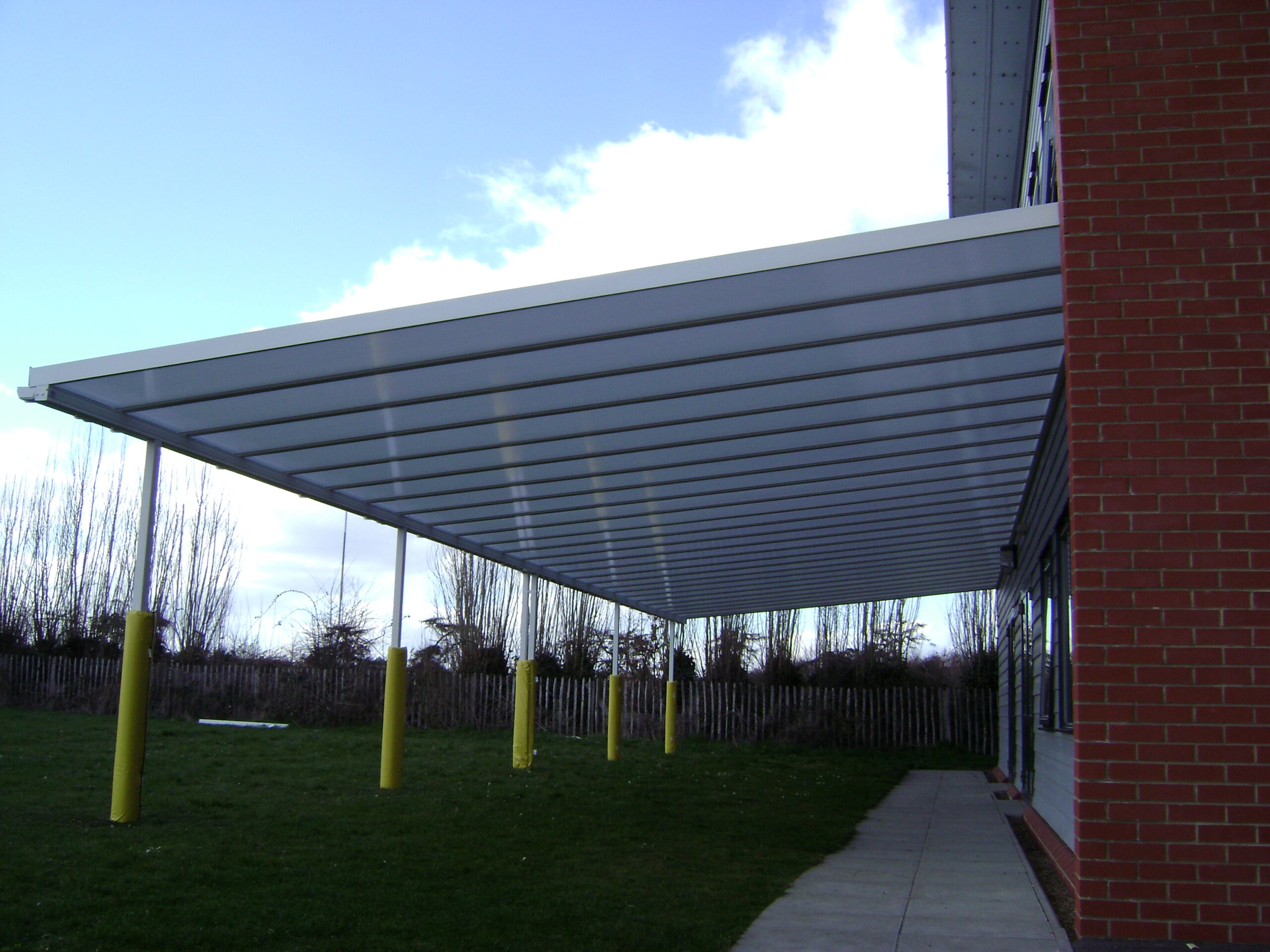 Grove Park Primary - Wall Mounted Canopy - Able Canopies
