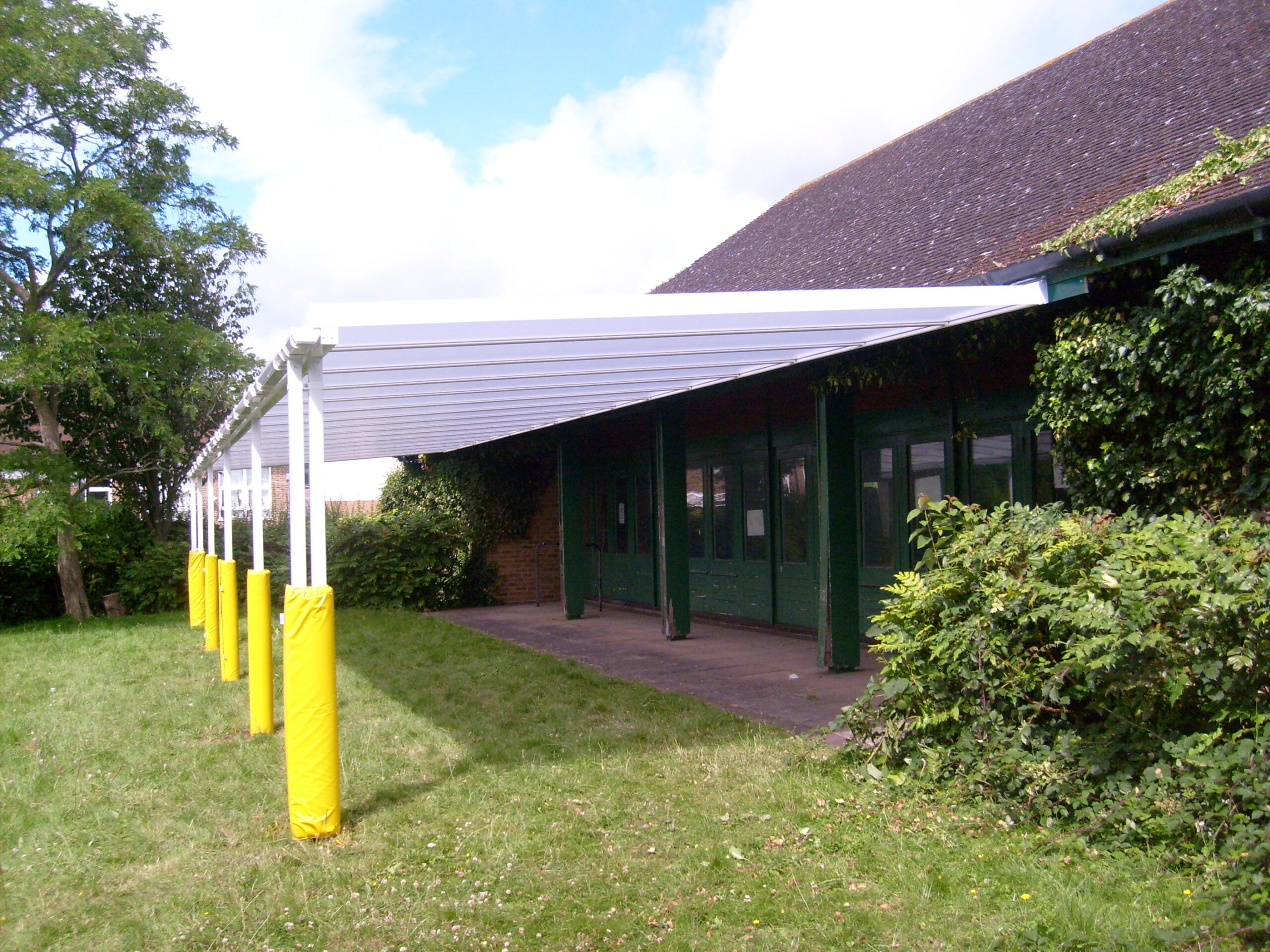 Highcrest Community School - Wall mounted canopy - High Wycombe