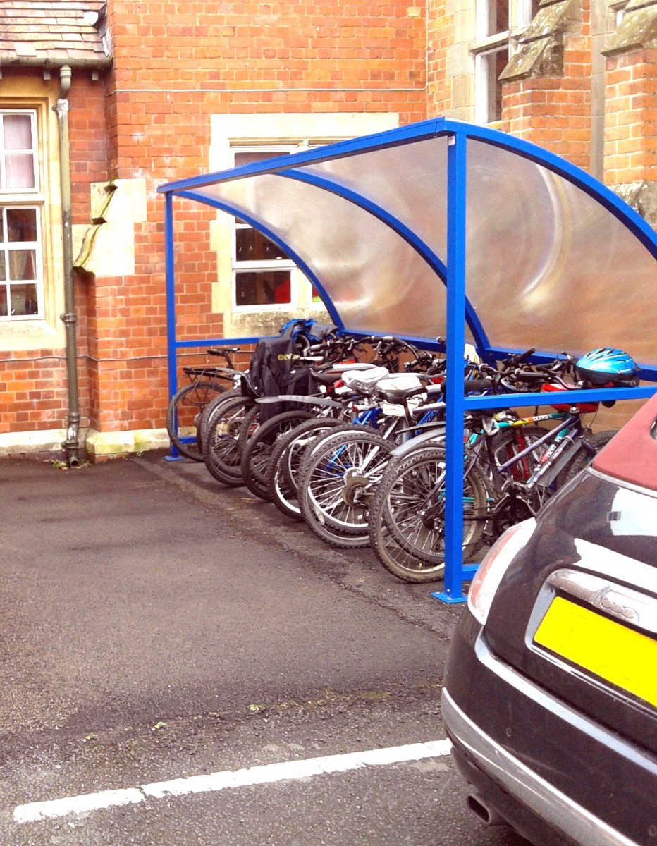 Hanley Castle High School - Cycle Shelter - Able Canopies