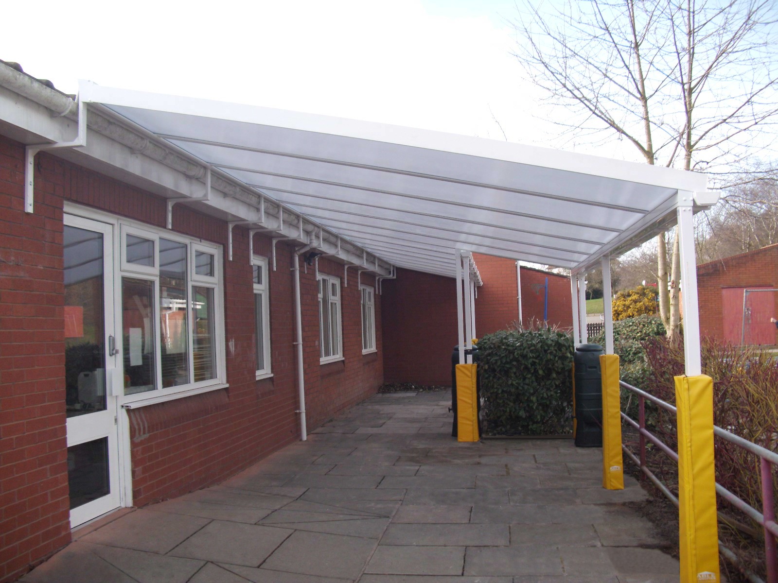 Heswall Primary School, Merseyside - Wall Mounted Canopy - Able Canopies