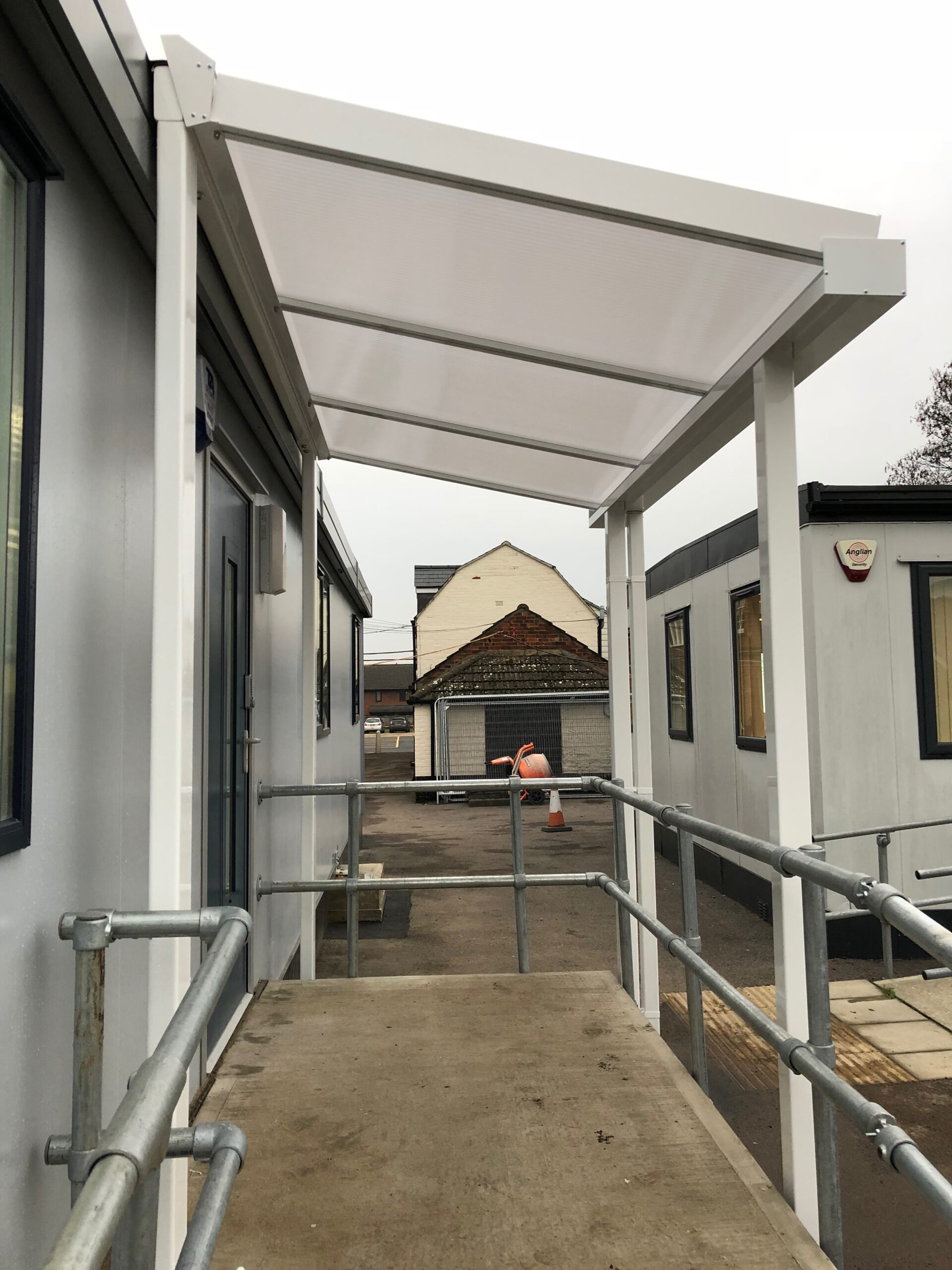 Alington House Health Centre, Wall Mounted Canopy - Able Canopies Ltd