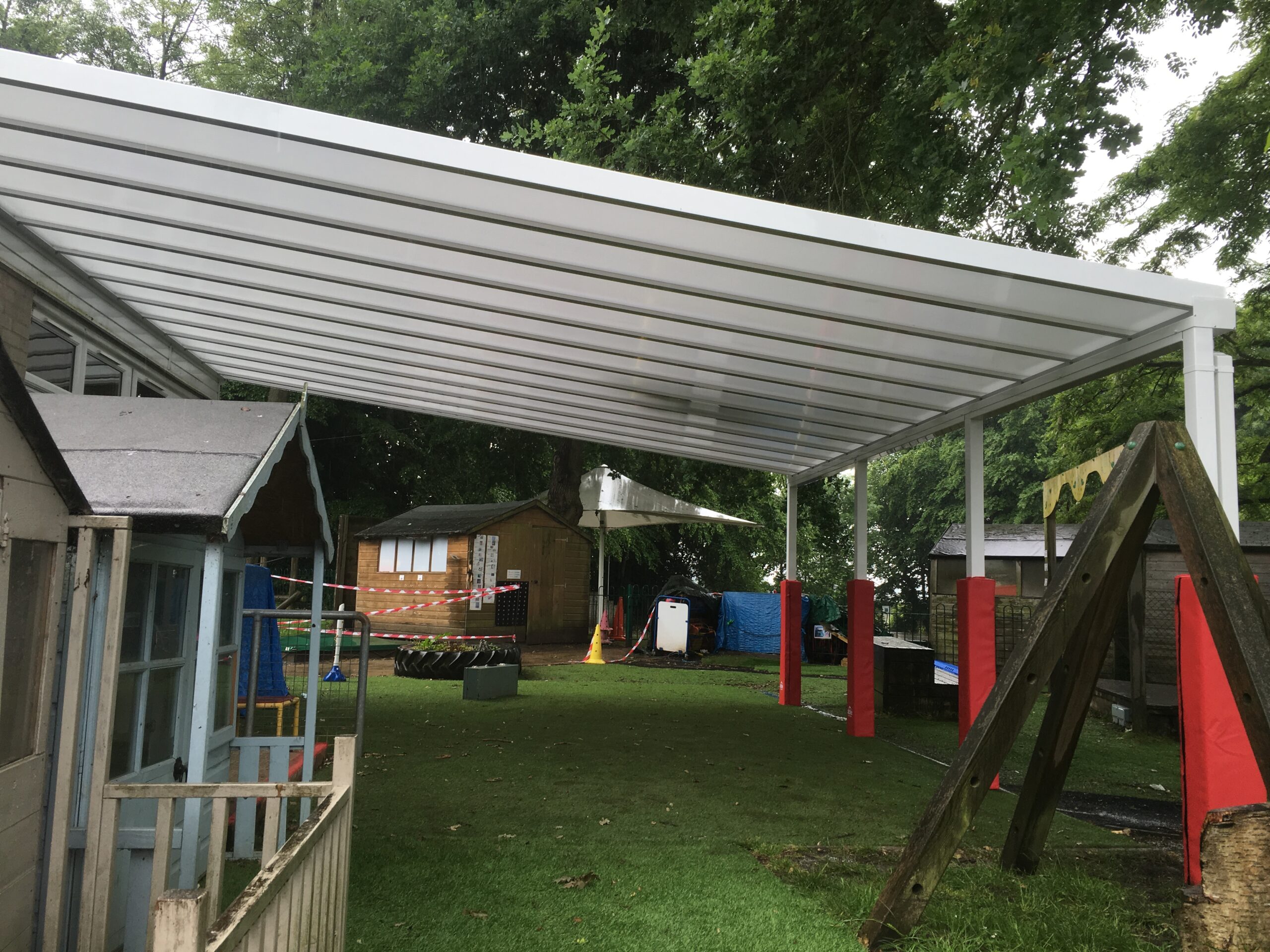Hartley Primary Academy, Wall Mounted Canopy - Able Canopies Ltd.