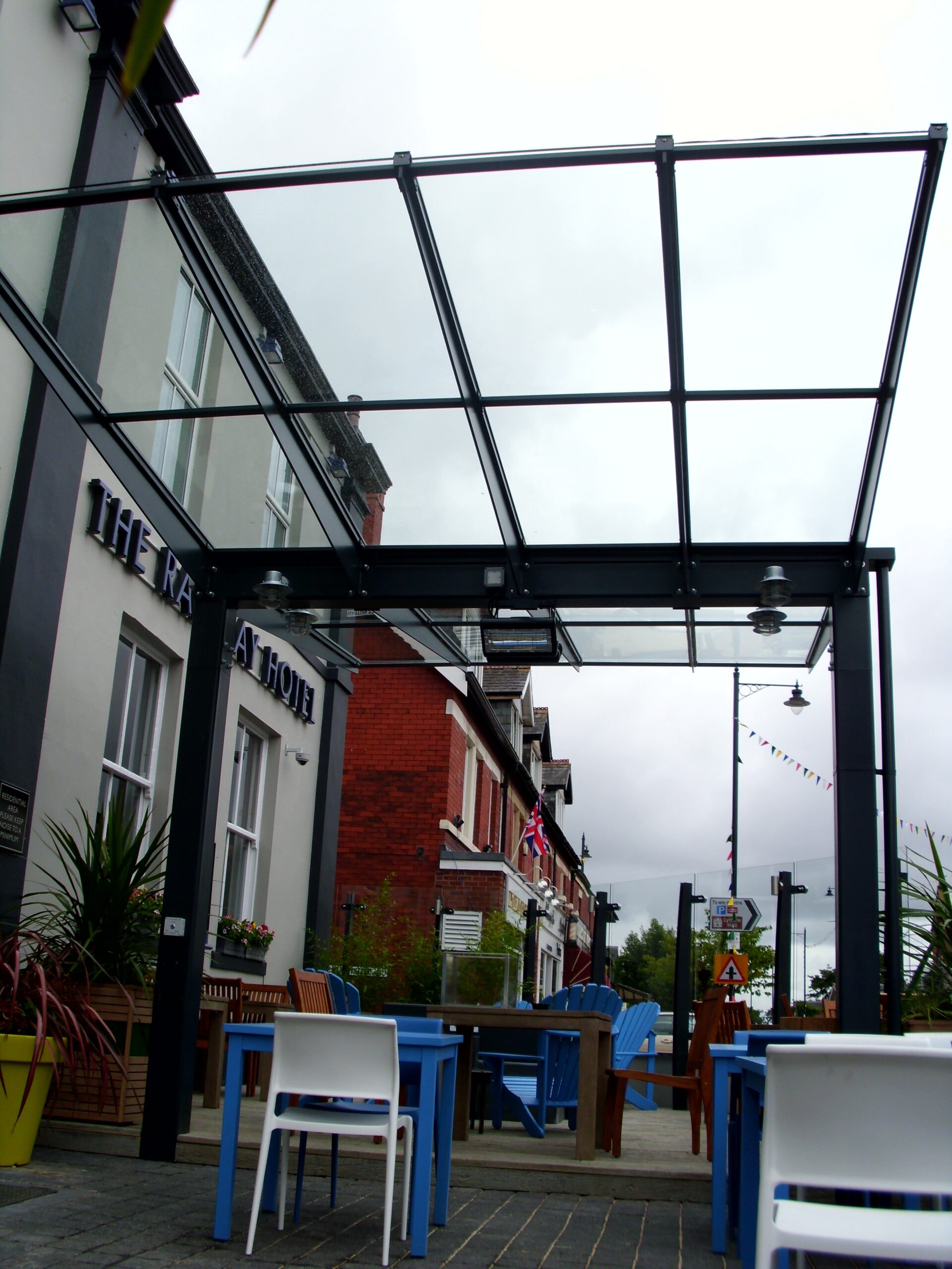JD Wetherspoons, Lytham St. Annes - Free Standing Glass Canopy - Able ...