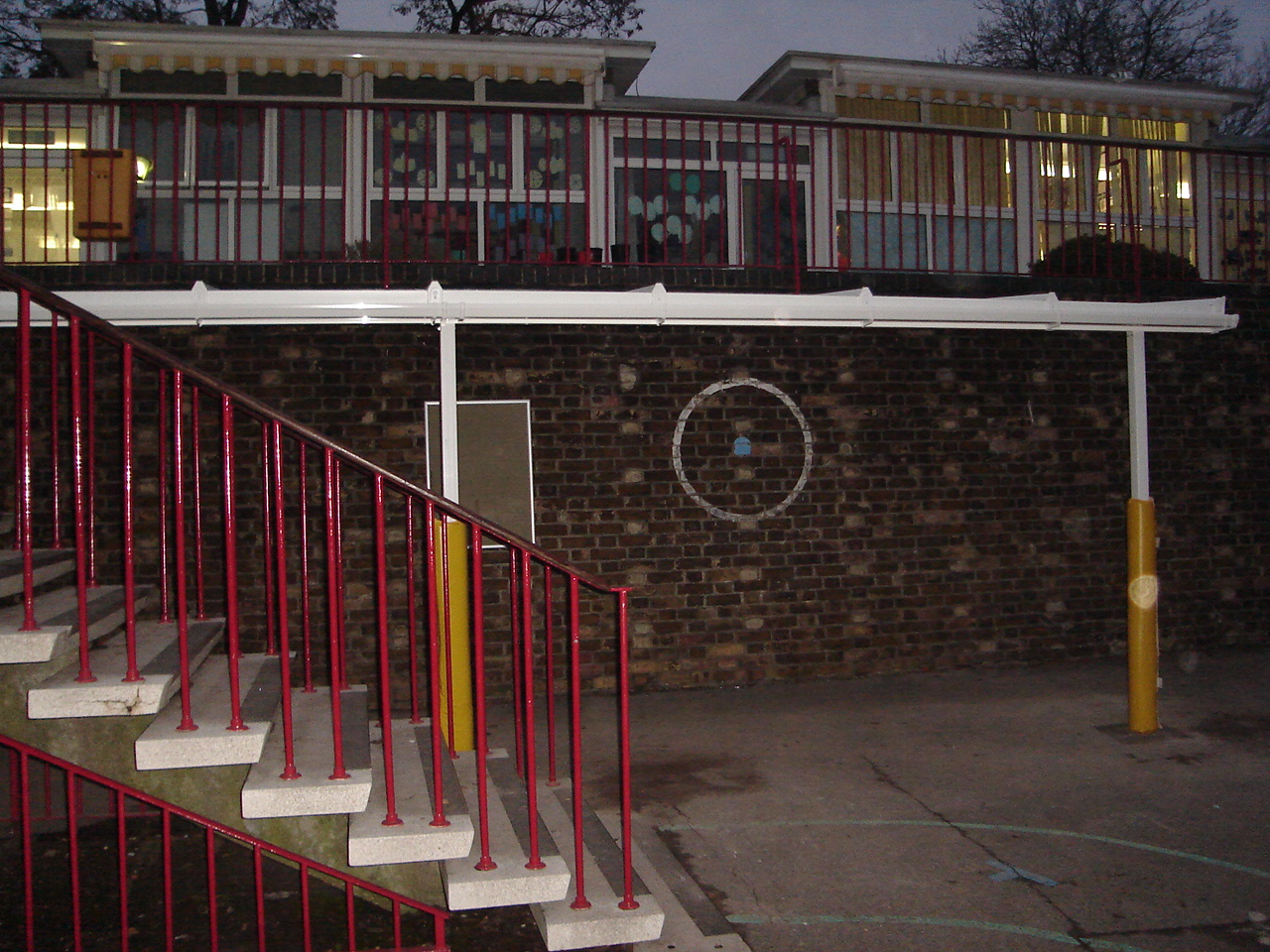 John Ball Primary School - Wall mounted canopy - London