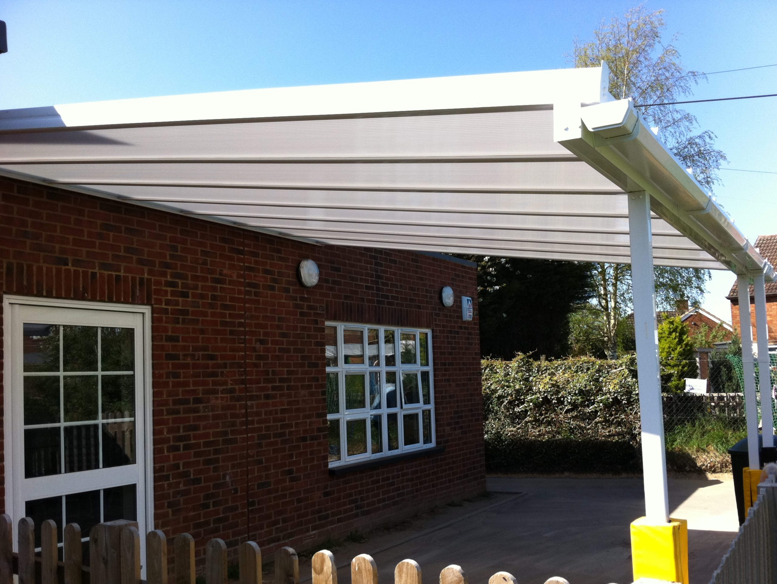London Colney Childcare Centre, St Albans - Wall Mounted Canopy