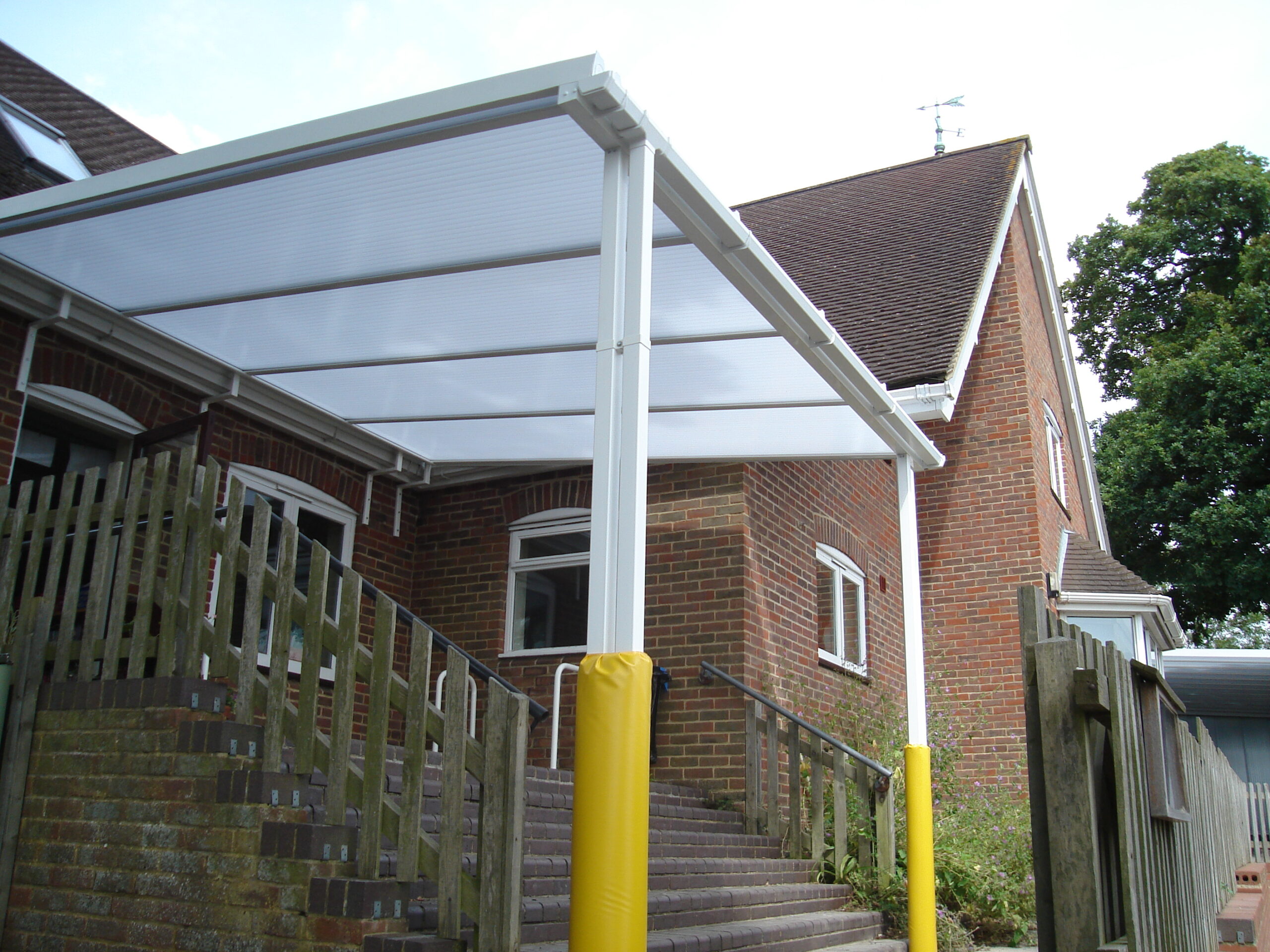 Mark Cross C of E Primary School - Wall Mounted Entrance Canopy - Able ...