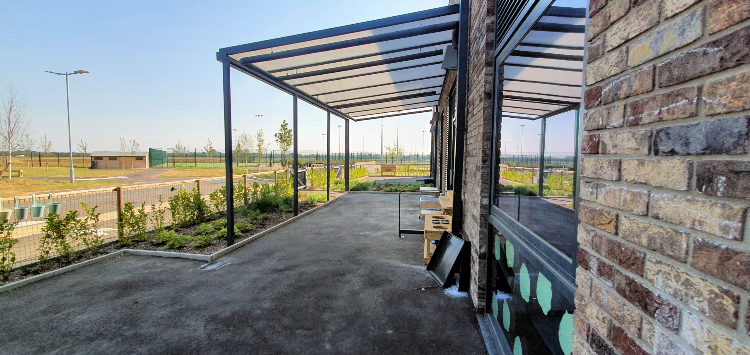 Northstowe Education Campus | Wall Mounted Canopies | School Canopy ...