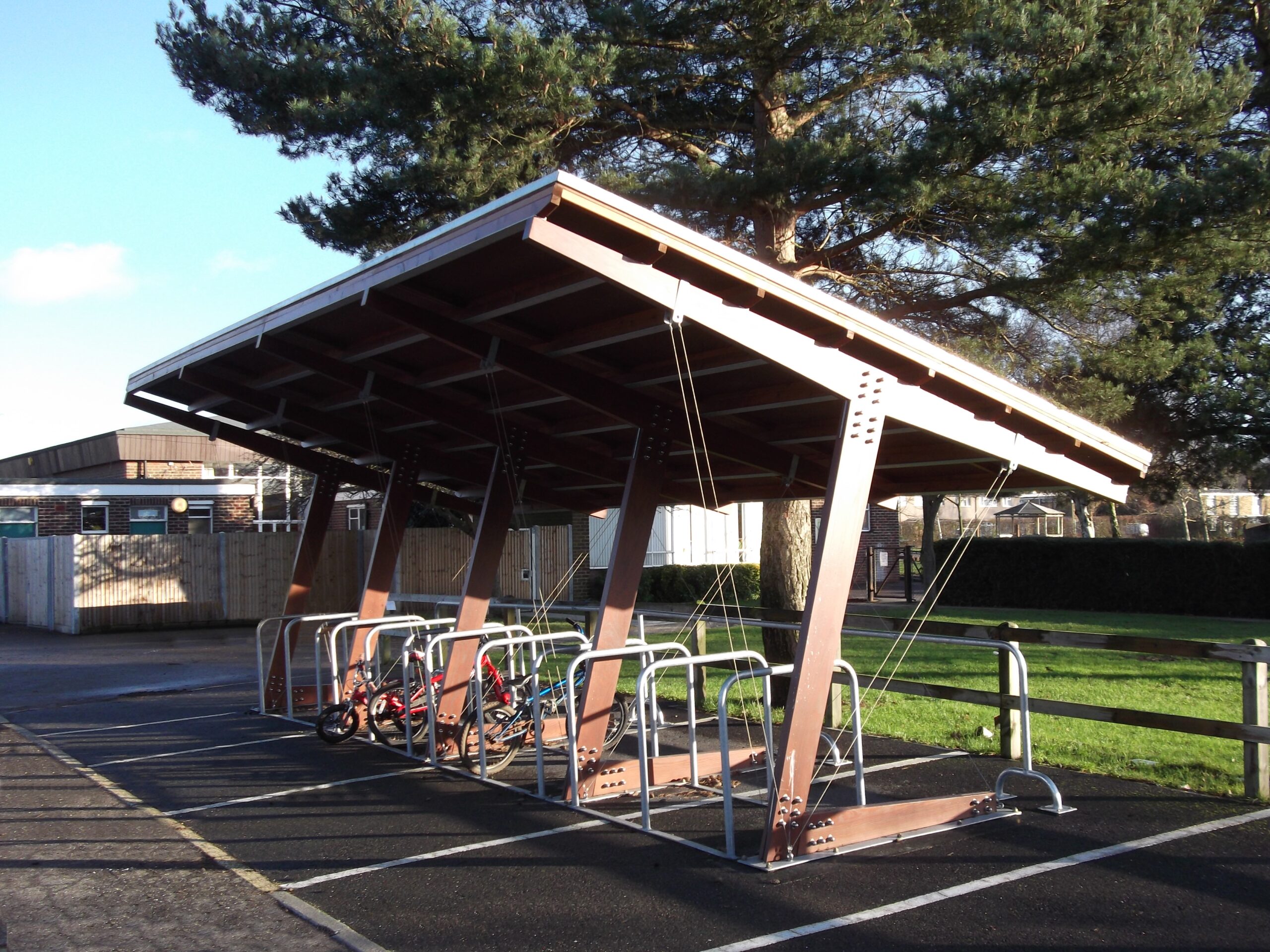 Pear Tree Mead Primary School - Timber Cycle Shelter - Harlow