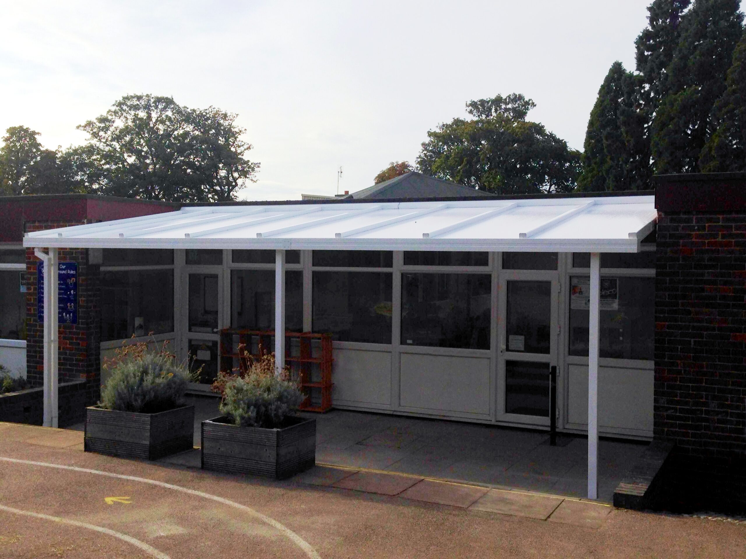 St Andrew's CE Primary & Nursery School, Hitchin - Wall Mounted Canopy ...