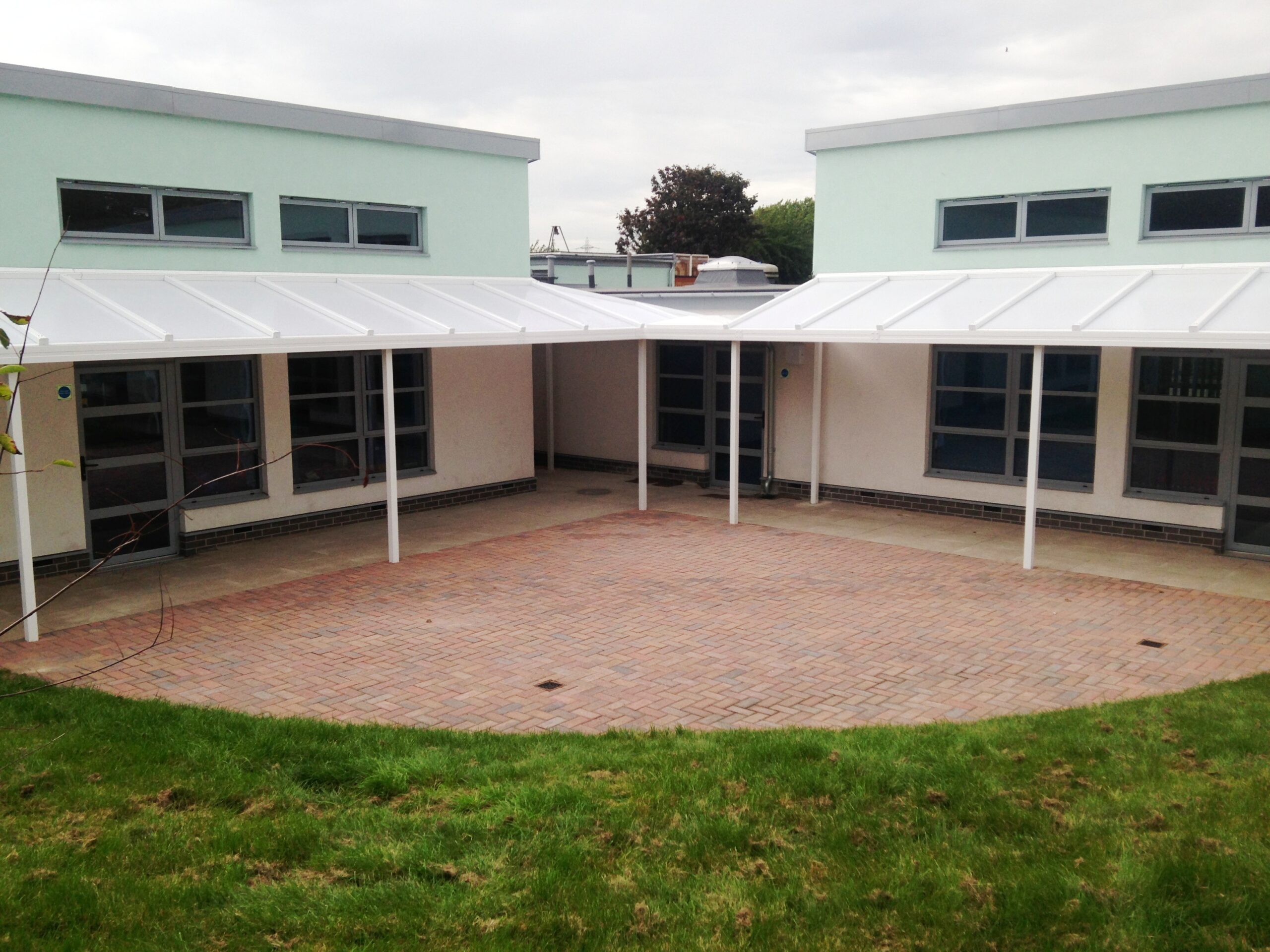 St Joseph's RC Primary School - Wall Mounted Canopy - Able Canopies Ltd