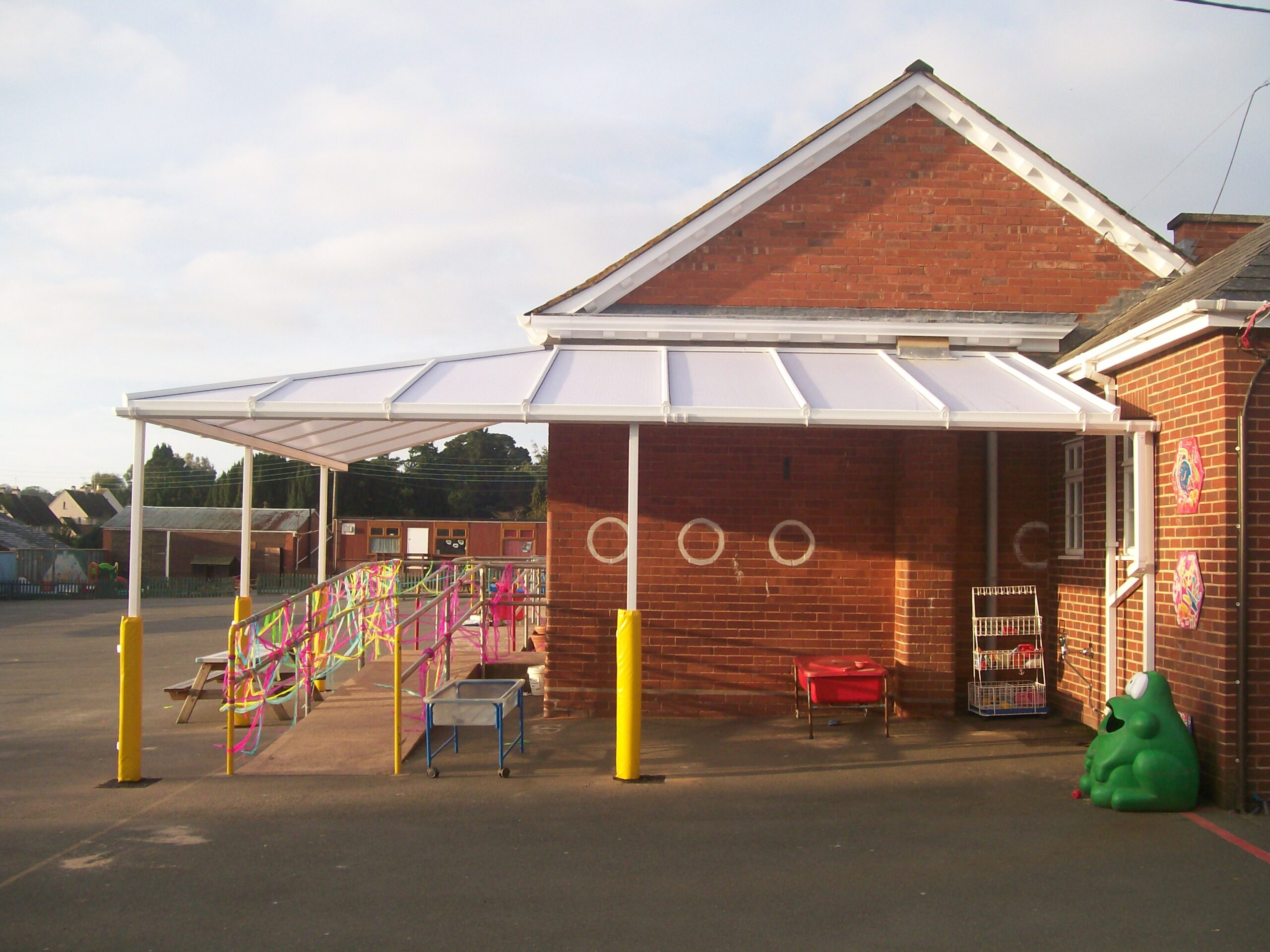 St Peter's C of E Primary School, Devon - Wall Mounted Canopy - Able ...