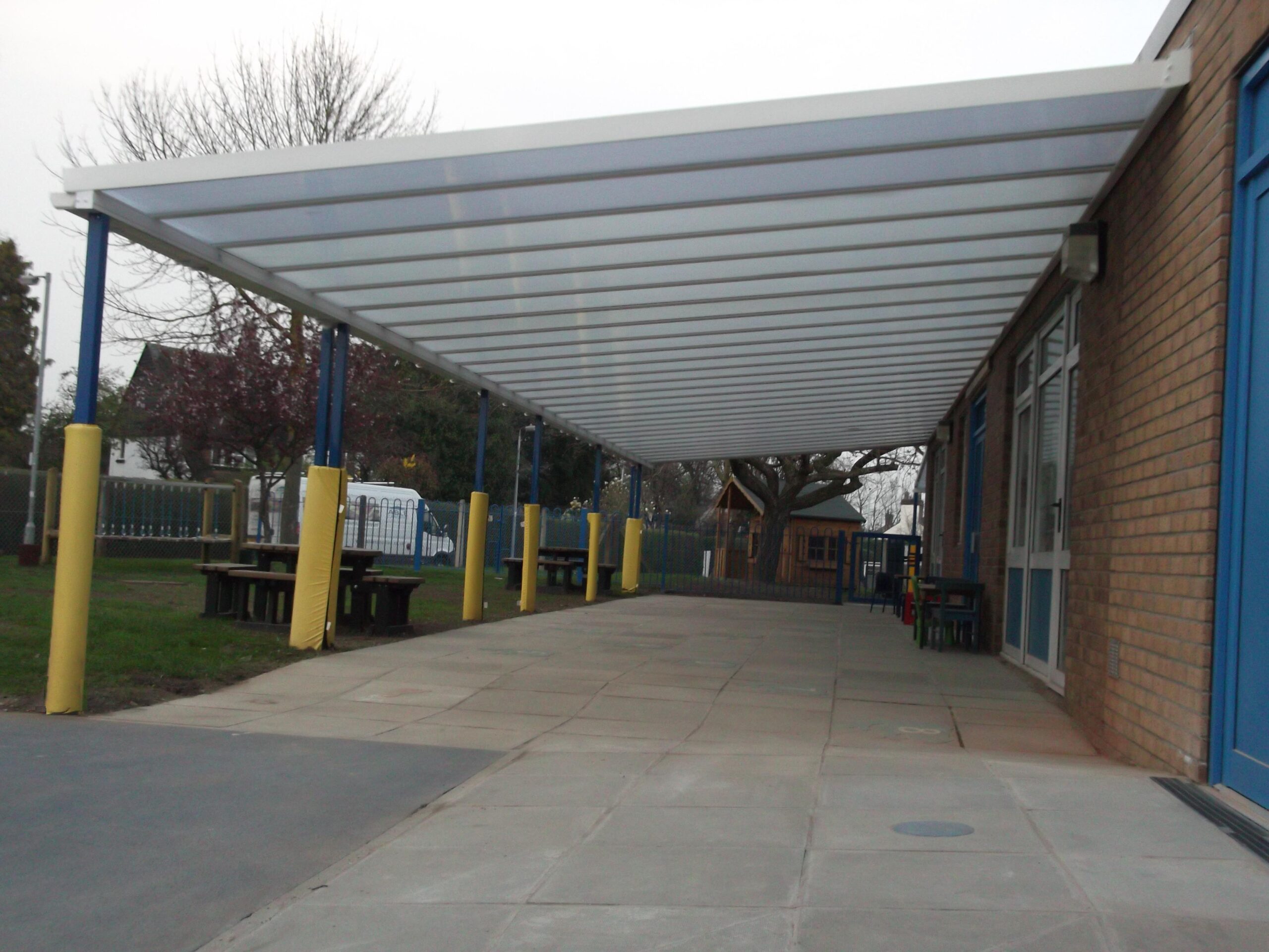 The Rofft School, Wrexham - Wall Mounted Canopy - Fourth Installation ...