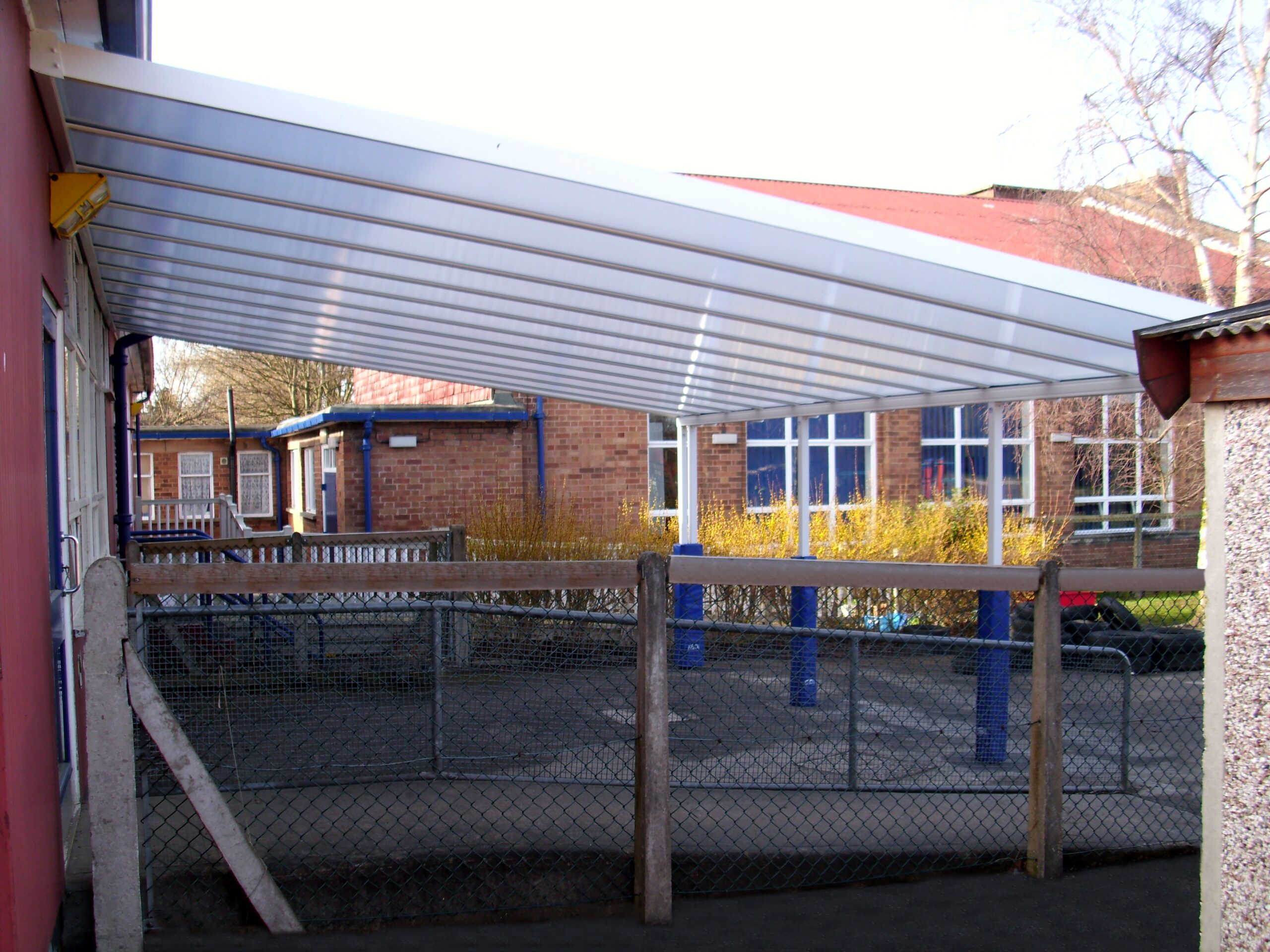 Thorn Grove Primary School - 2nd Wall Mounted Canopy - Able Canopies