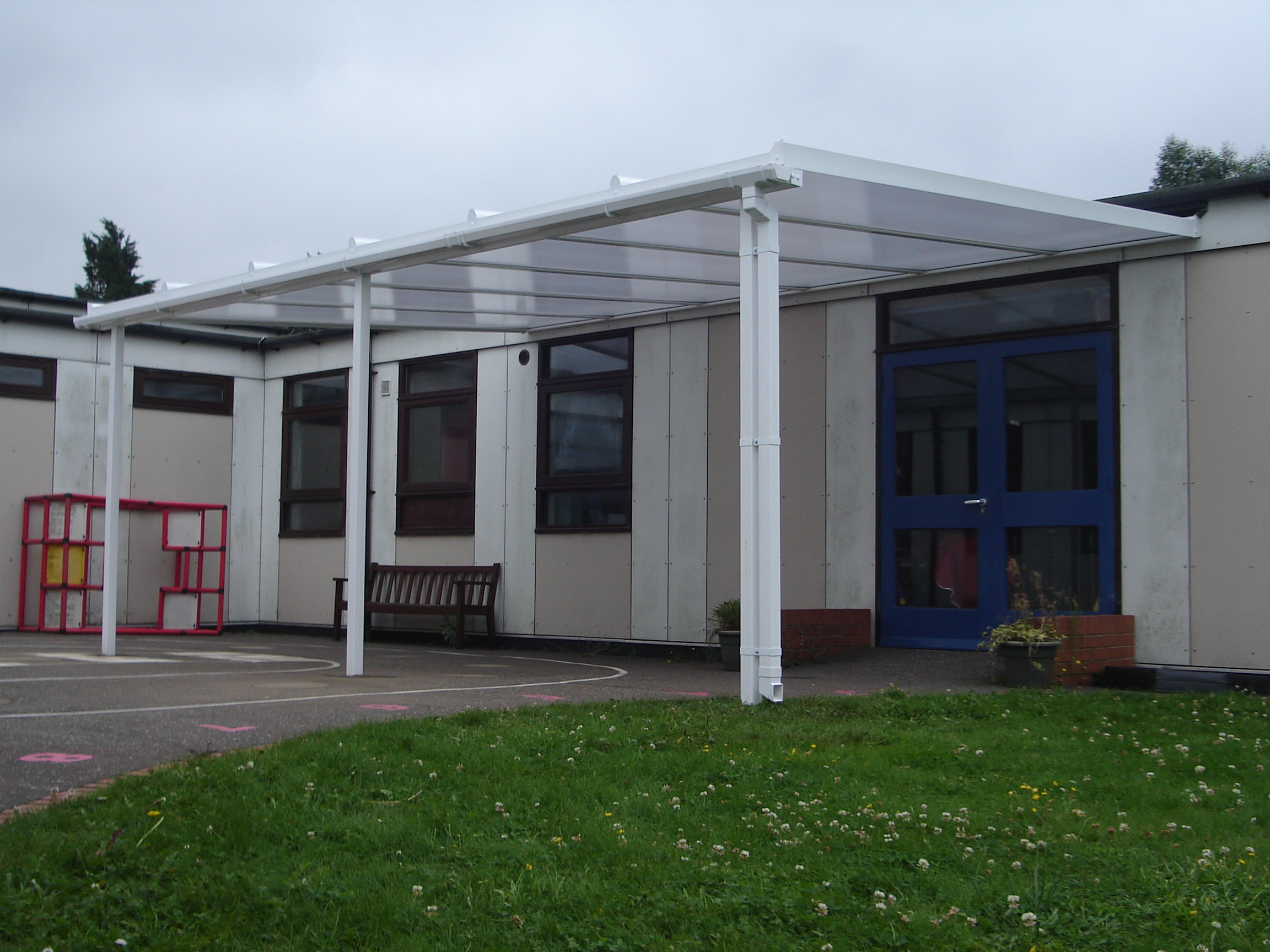 Waveney C of E First School, Great Yarmouth - Wall Mounted Canopy