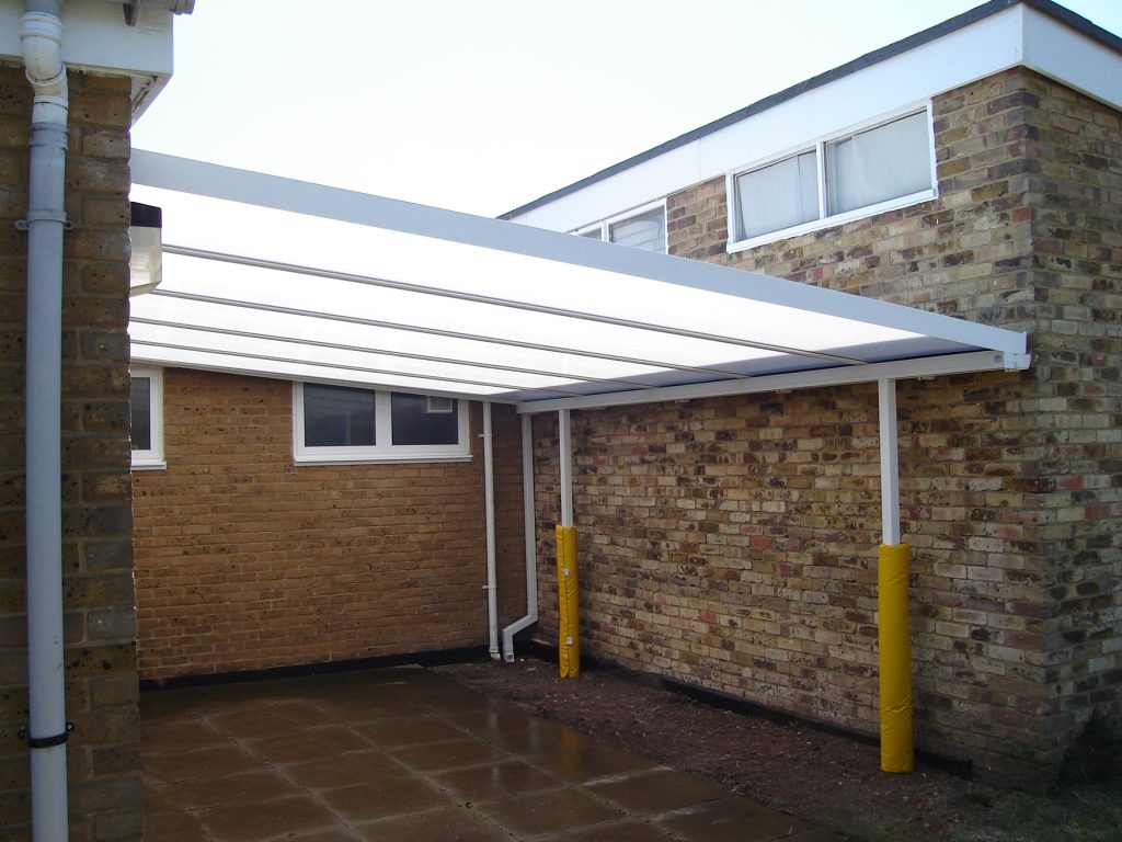 Beaudesert Lower School - Wall Mounted Canopy - Able Canopies