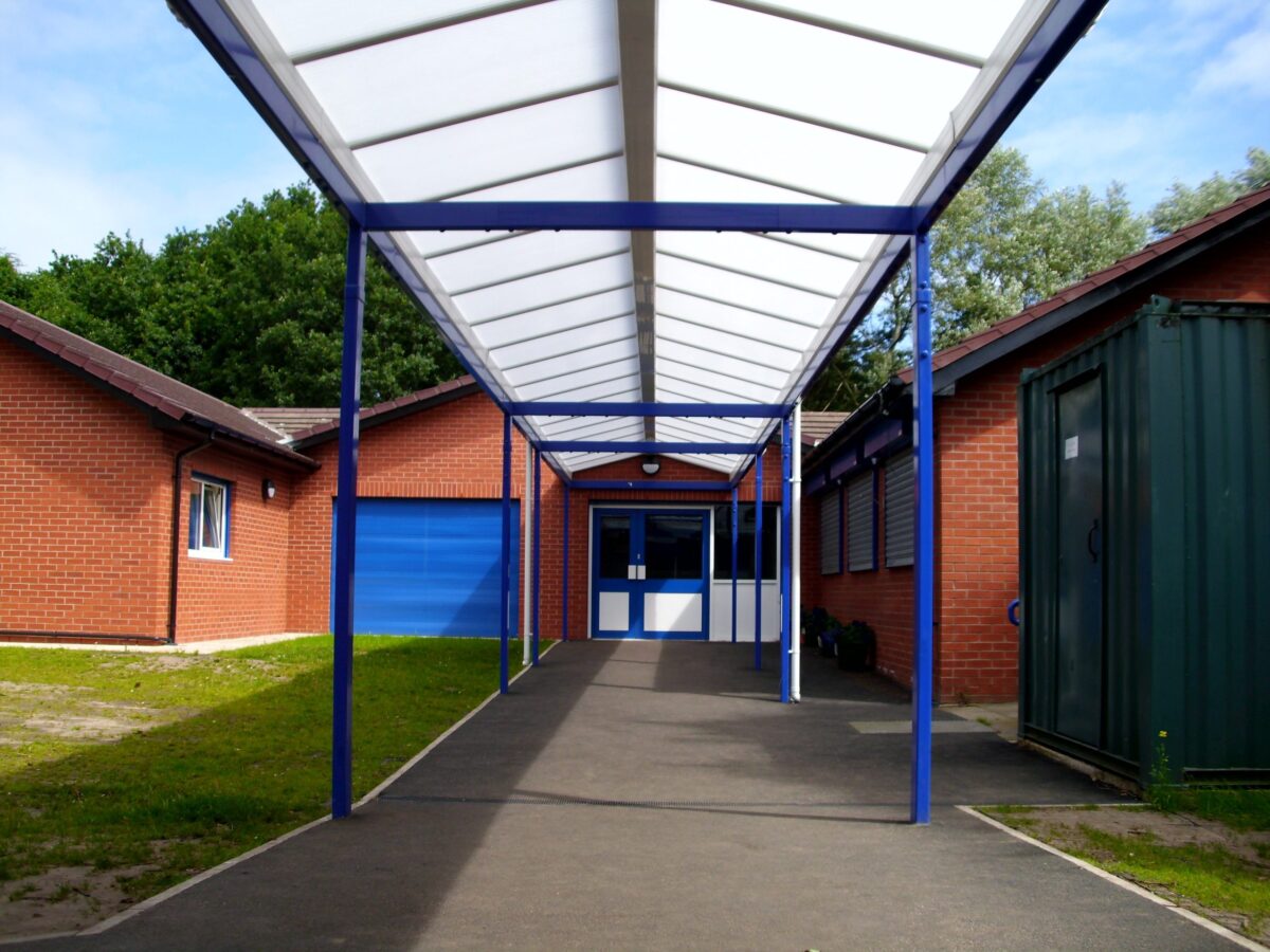Covered Walkways - Free Standing and Wall Mounted - Able Canopies