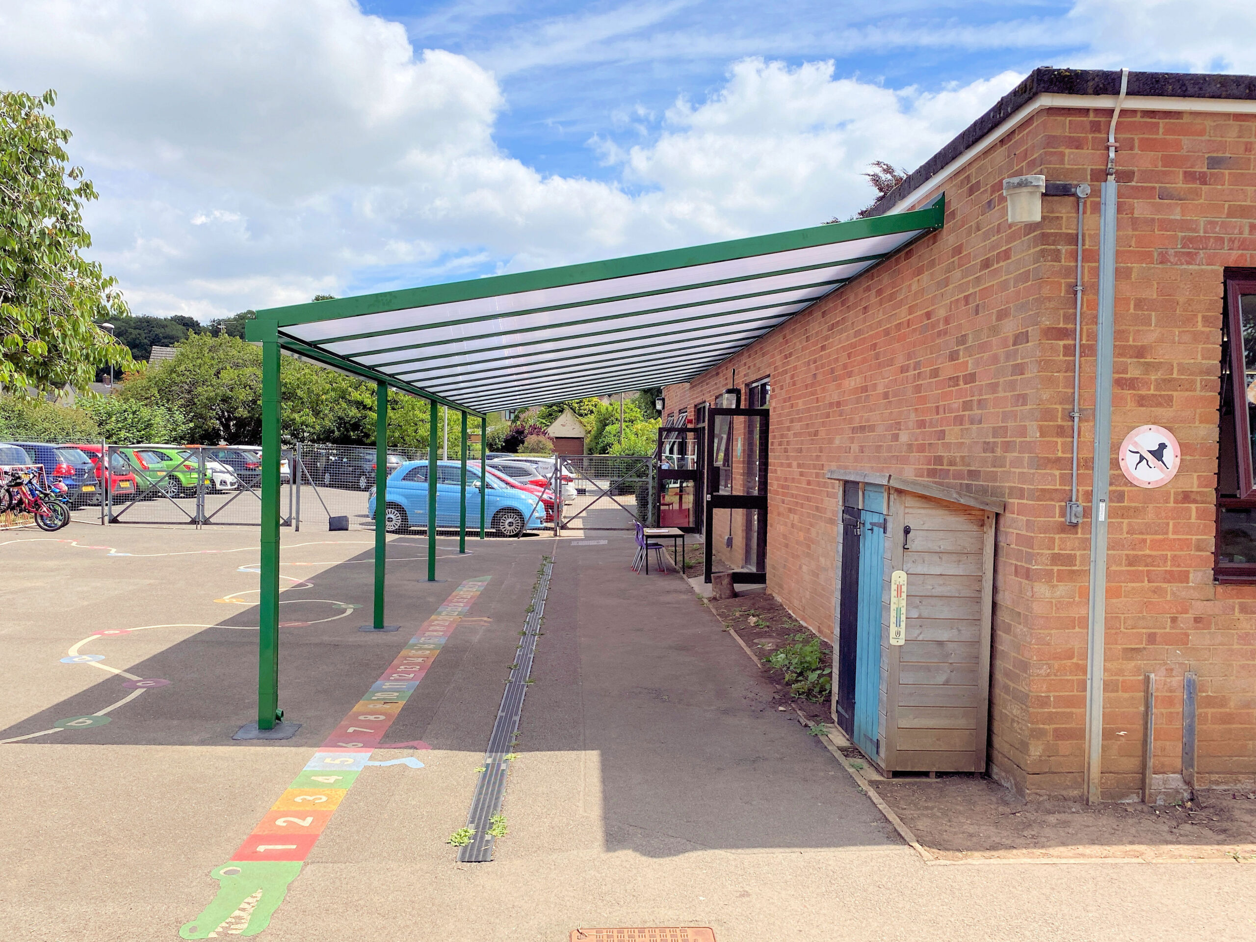 Broadway Infant School | School Canopy | Wall Mounted Canopy - Able ...
