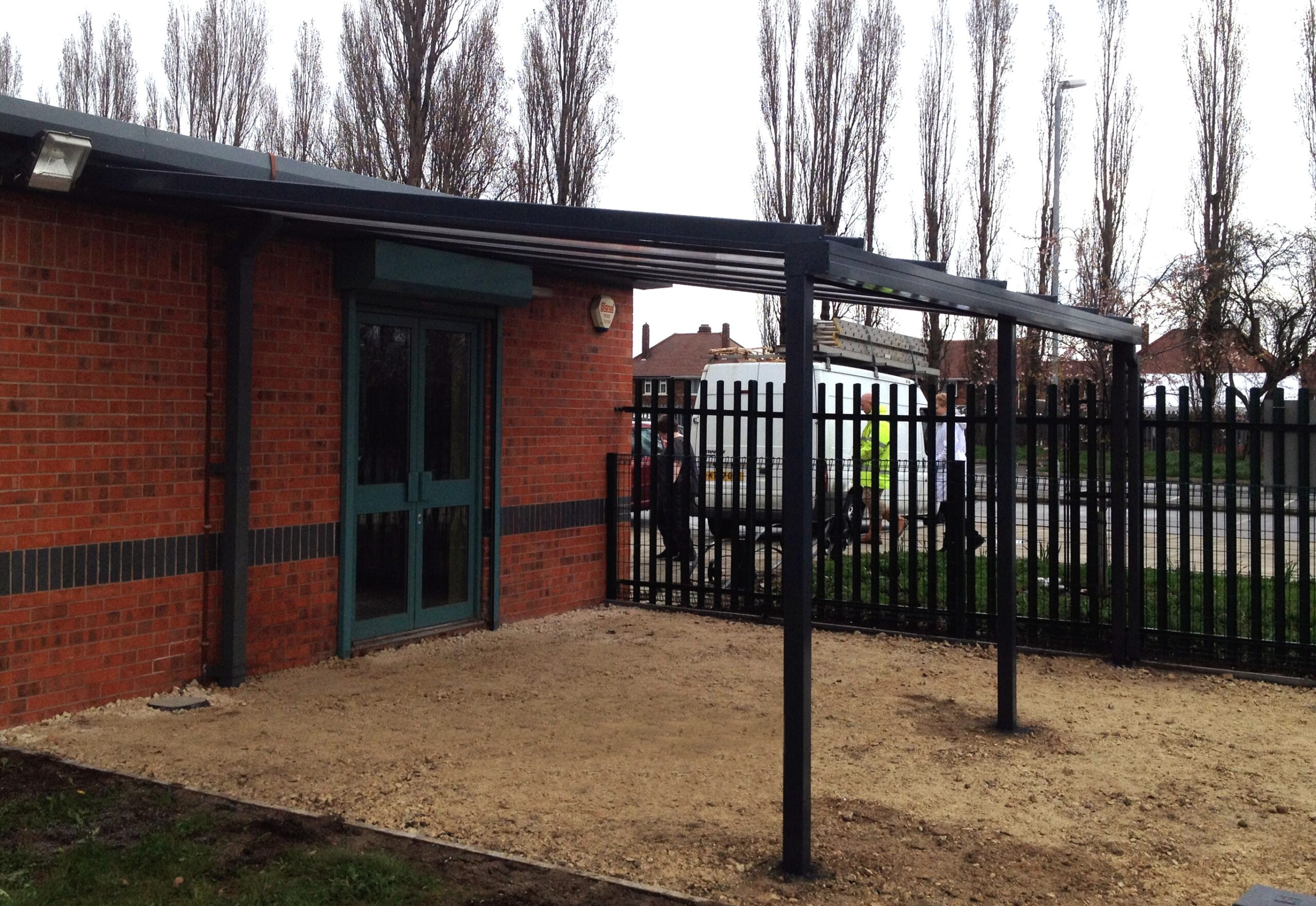 Bullcroft Memorial Hall, Wall Mounted Canopy - Able Canopies