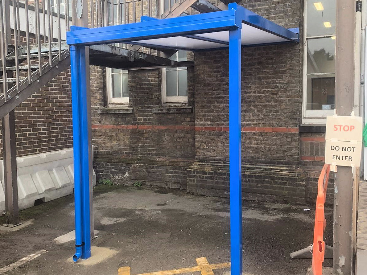 Croydon University Hospital | Hospital Canopy | Wall Mounted Canopies ...