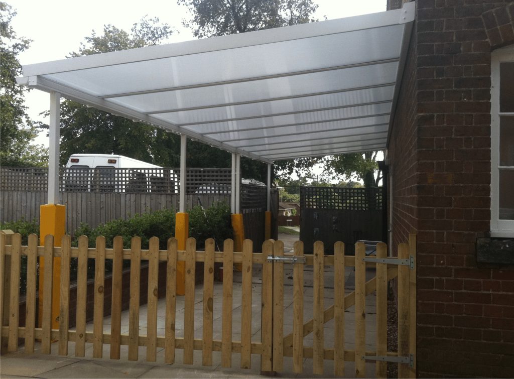 Dame Bradbury's School - Wall Mounted Canopy - Able Canopies