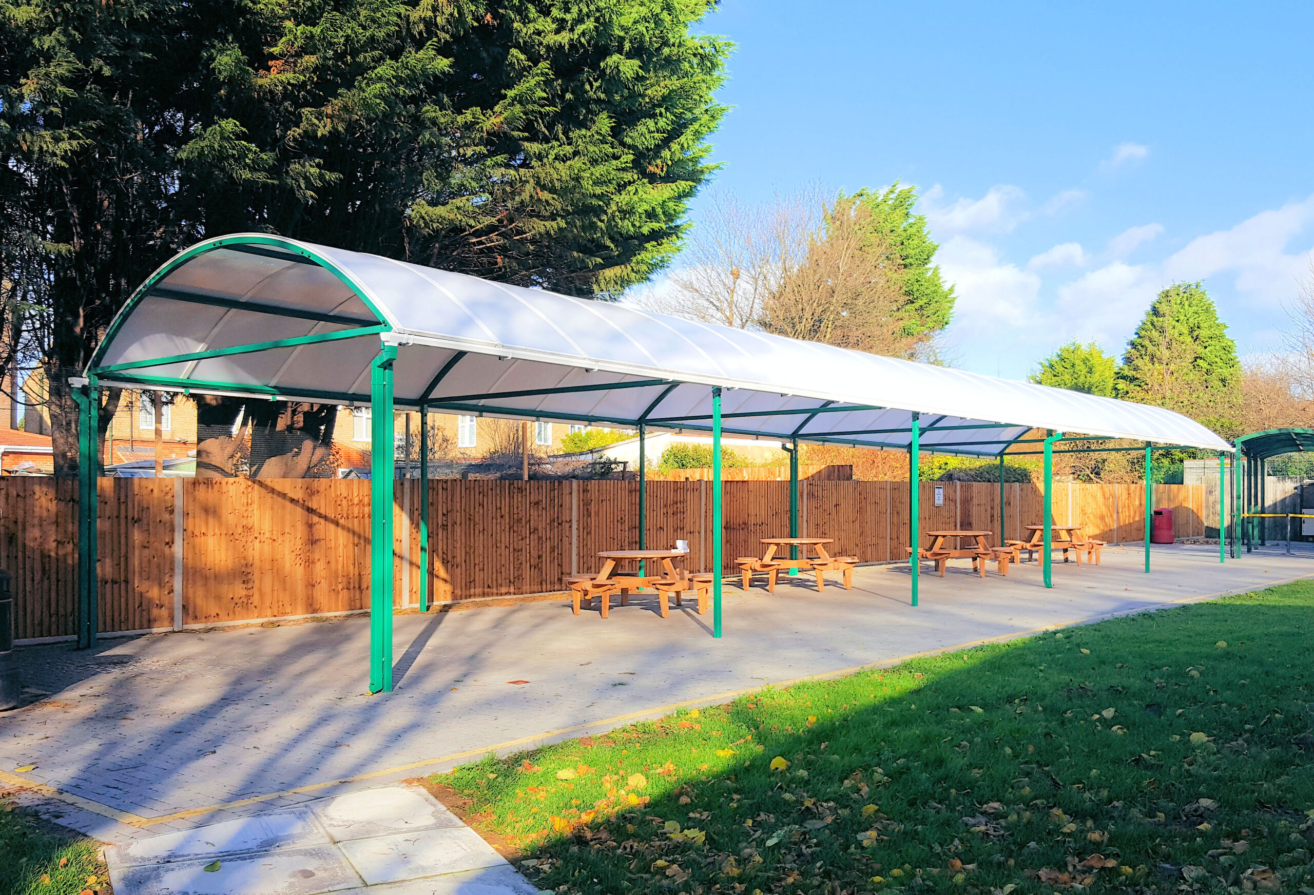 Denbigh High School, Free Standing Canopy - Able Canopies Ltd