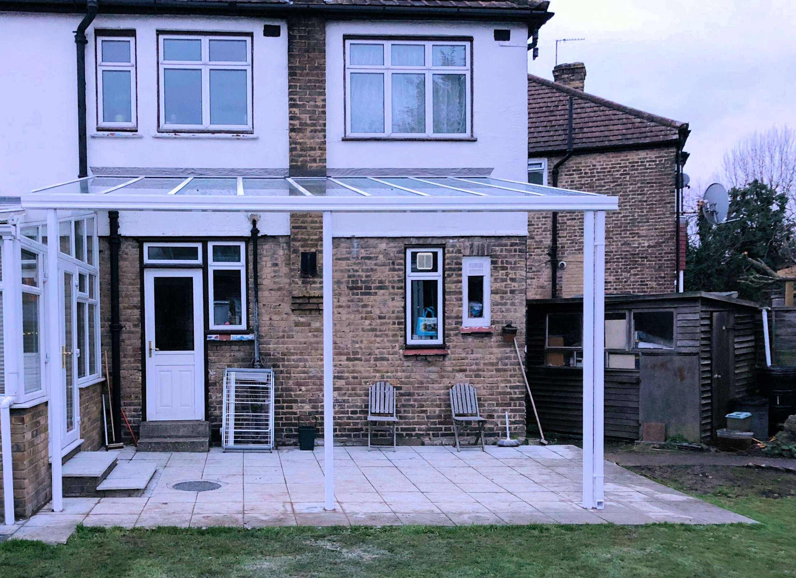 Domestic Veranda in Enfield, London - Glass Veranda - Able Canopies Ltd.