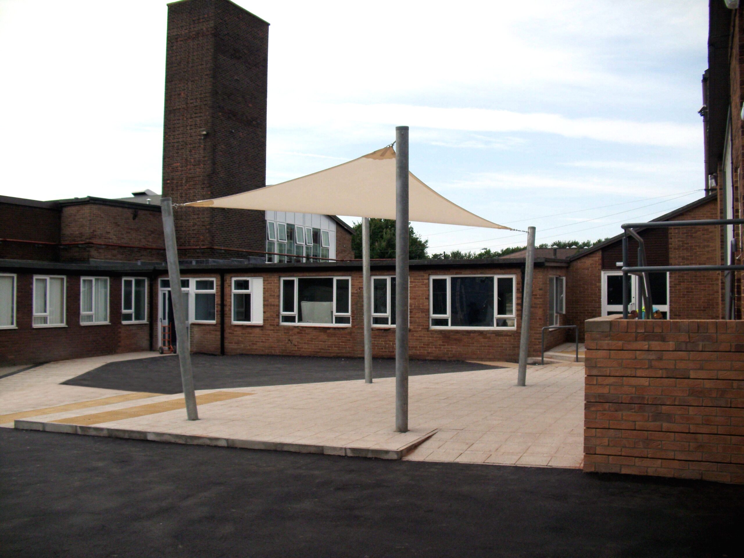 Durham Community Business College - Shade Sail - Able Canopies