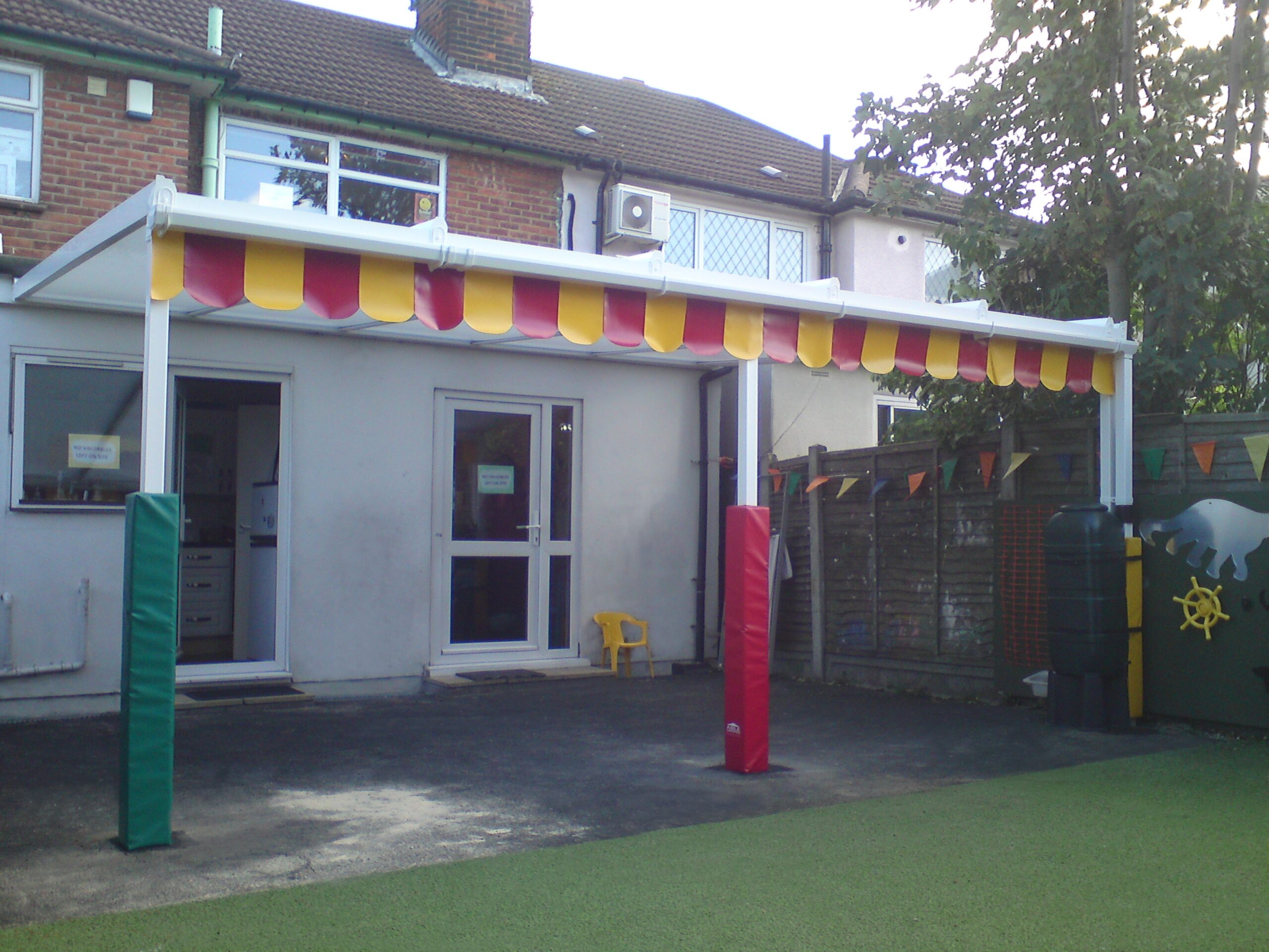 Fareacres Day Nursery, Wall Mounted Canopy - Able Canopies