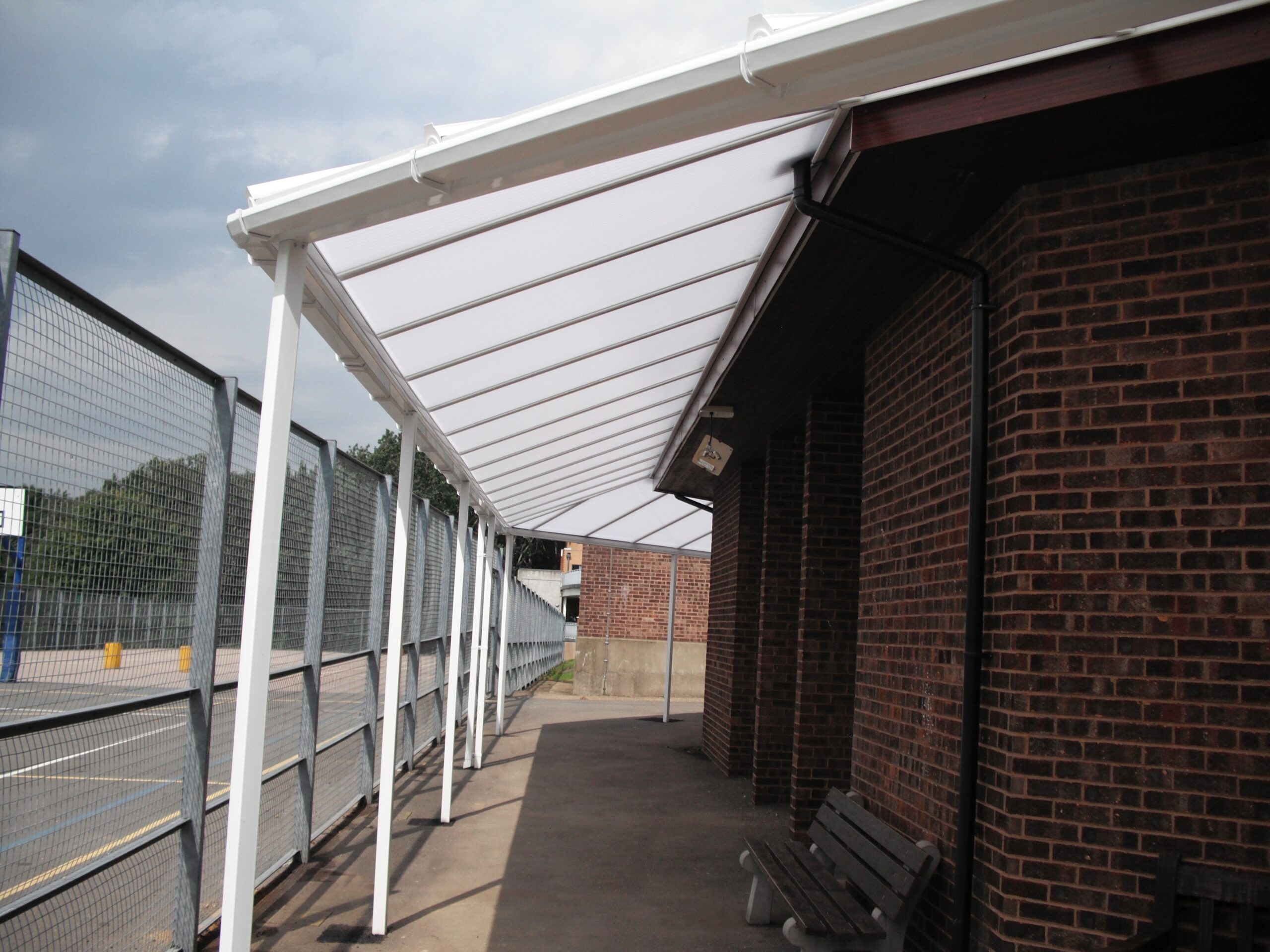 Mill Hill County High School - Wall Mounted canopy - London