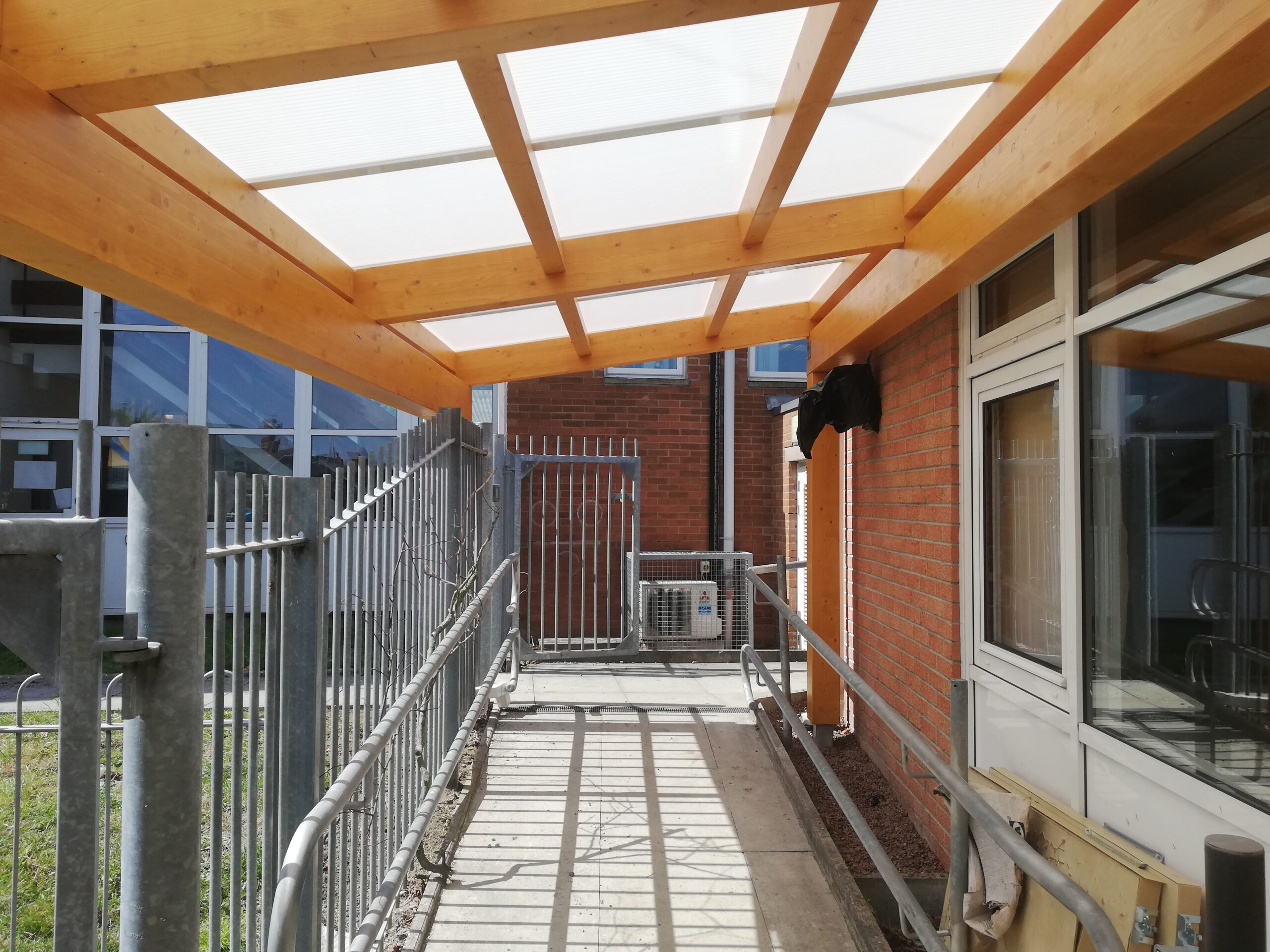 Flying Start Family Centre | Timber Canopy | Able Canopies Ltd.