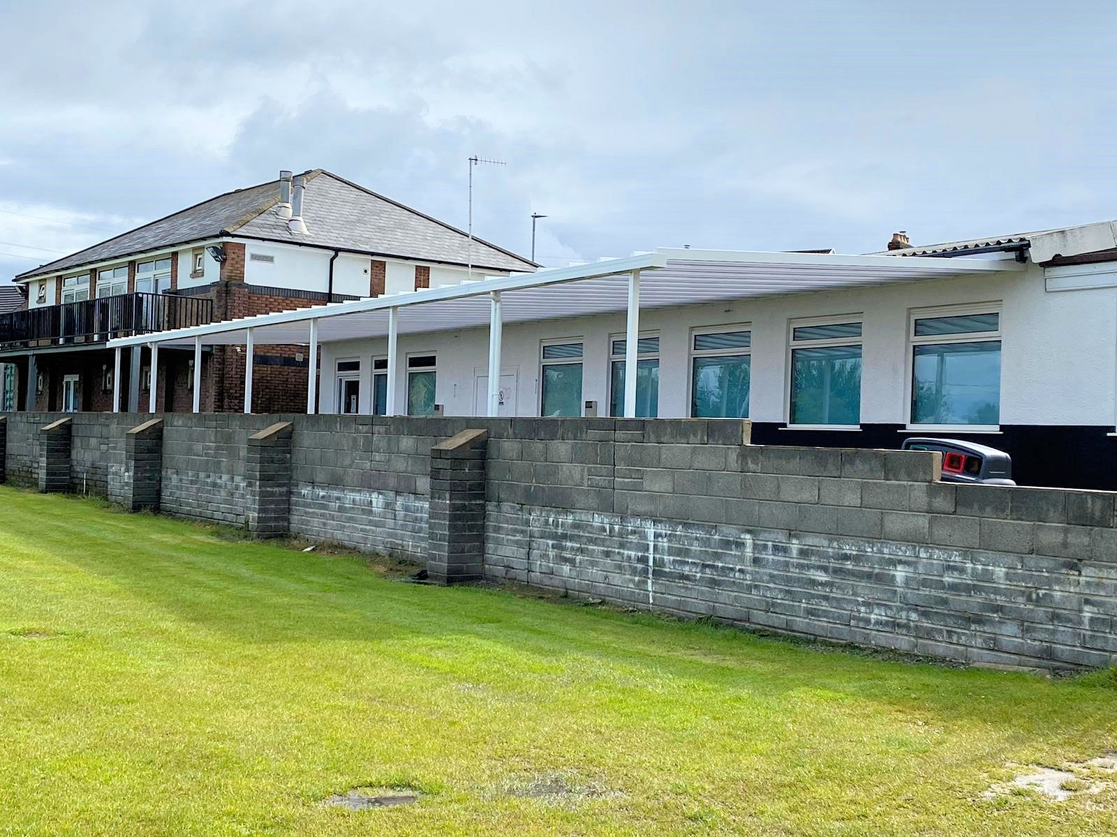 Gowerton Rugby Football Club | Wall Mounted Canopy - Able Canopies Ltd