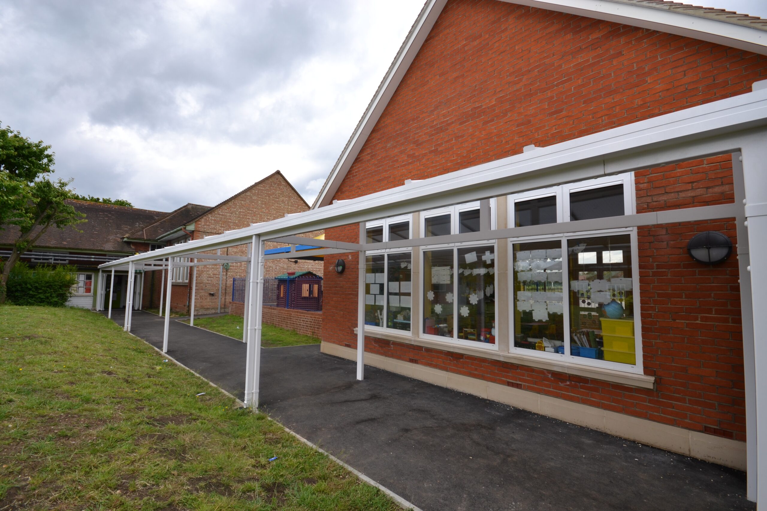 Harold Court Primary School, Romford - Free Standing Canopy - Able ...