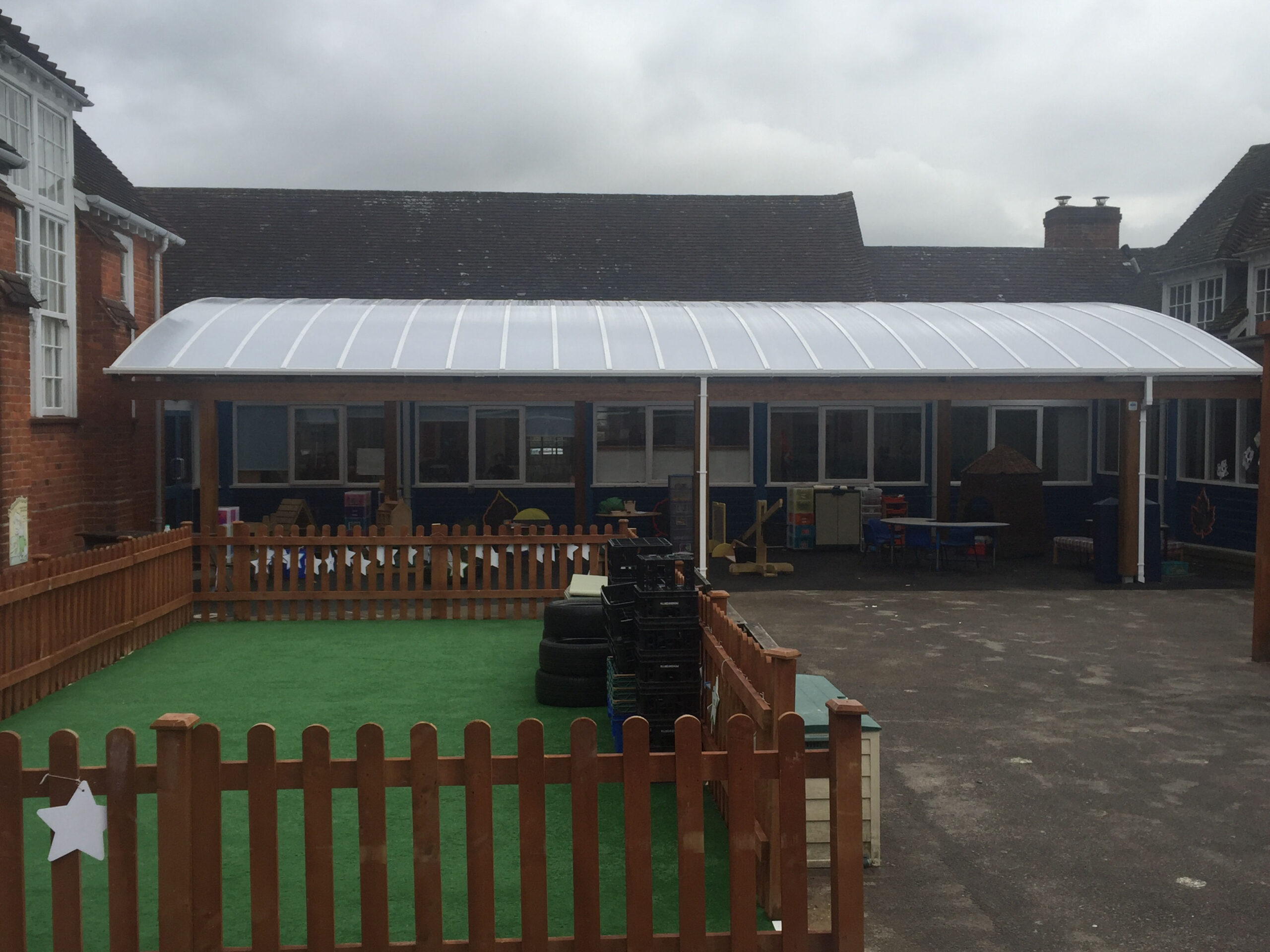 Harrison Primary School, Timber Canopy - Able Canopies Ltd
