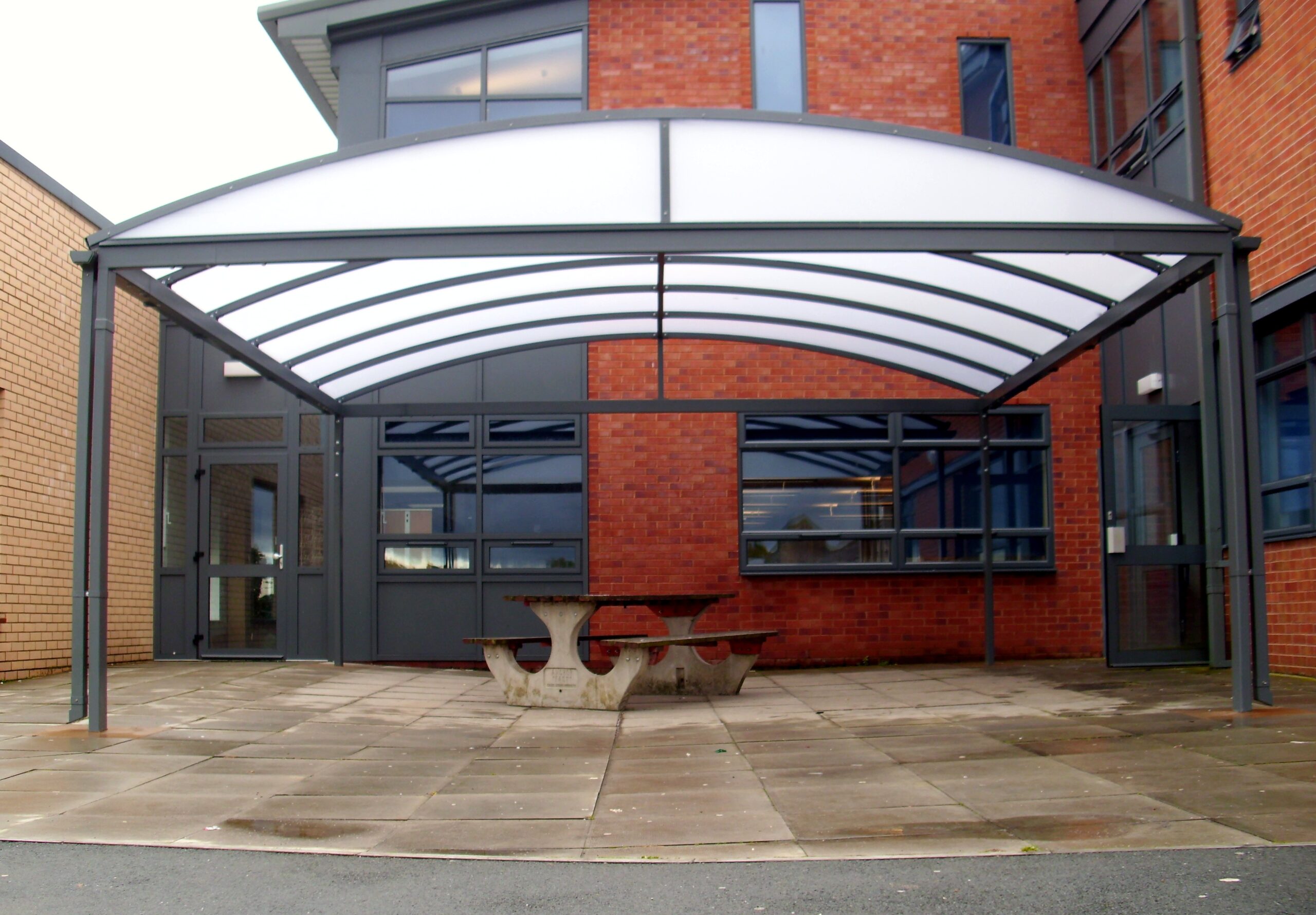Helsby High School - Free Standing Canopy - Able Canopies