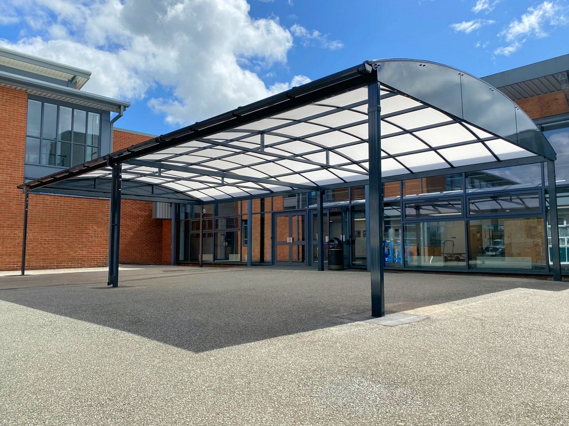 Helsby High School | School Canopy | Free Standing Canopy - Able Canopies Ltd.