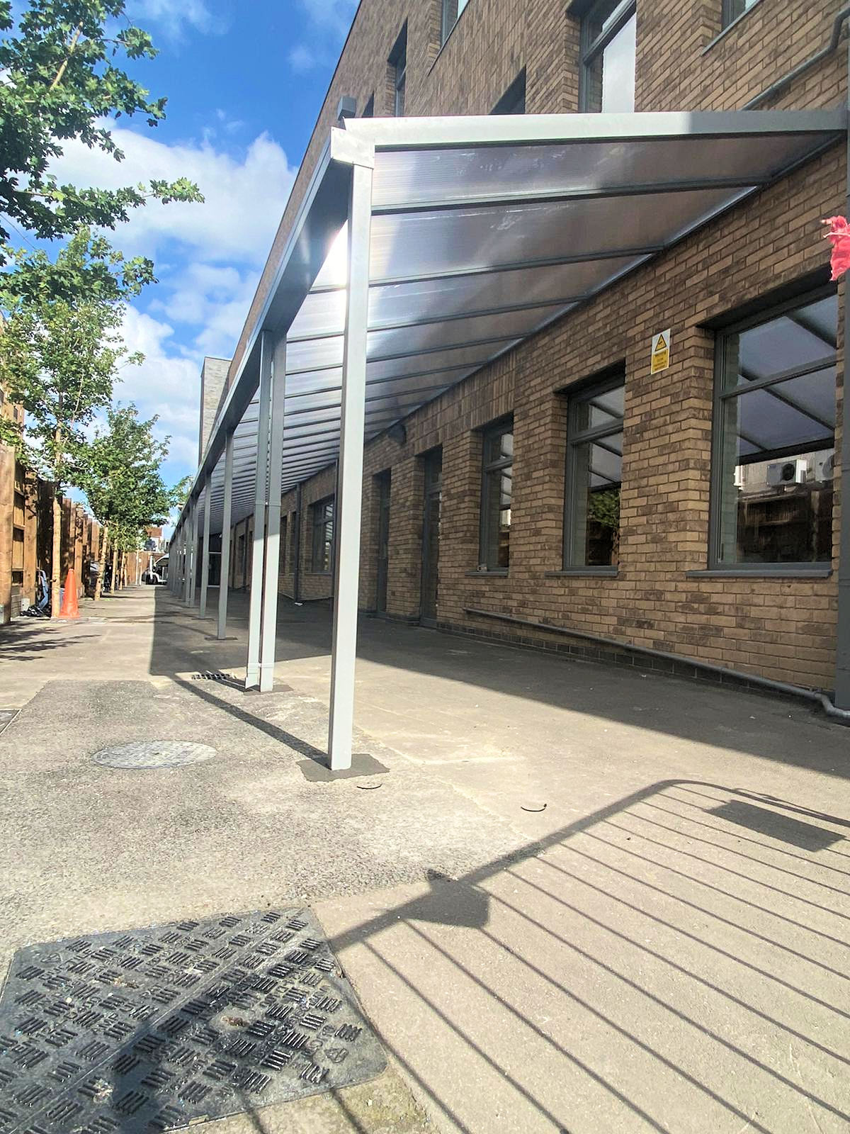 Hounslow Town Primary School | Fourth Canopy Install | Wall Mounted ...