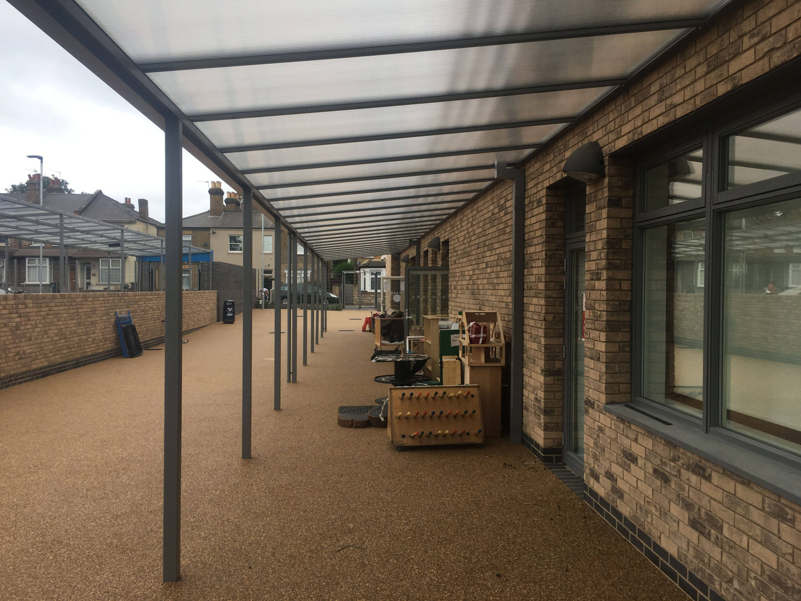 Hounslow Town Primary School, Multiple Canopies - Able Canopies Ltd