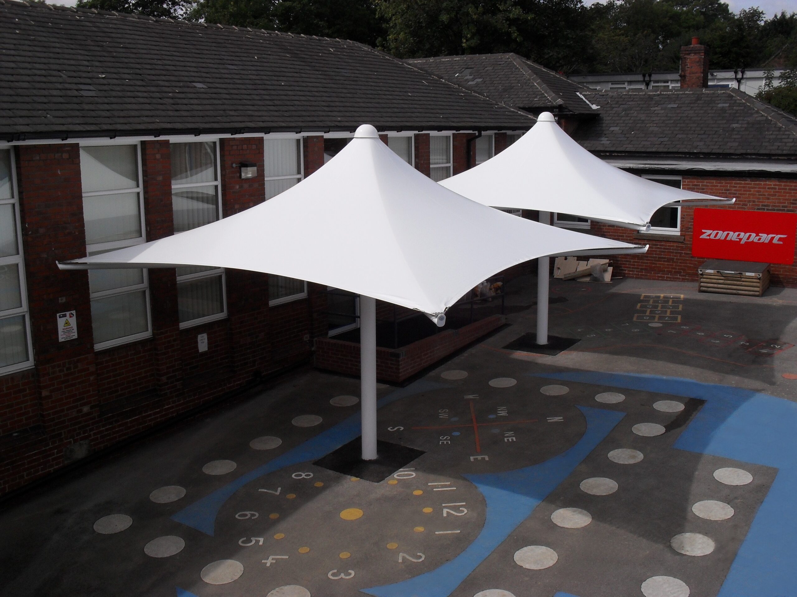Hucklow Primary School Case Study | Tensile Canopy | Canopies | UK ...