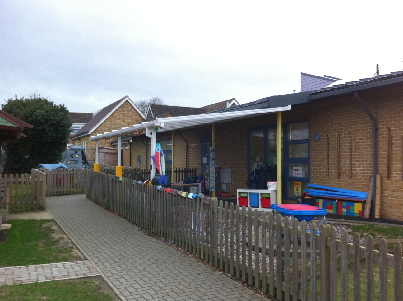 Bredhurst C of E VC Primary School, Wall Mounted Canopy - Able Canopies
