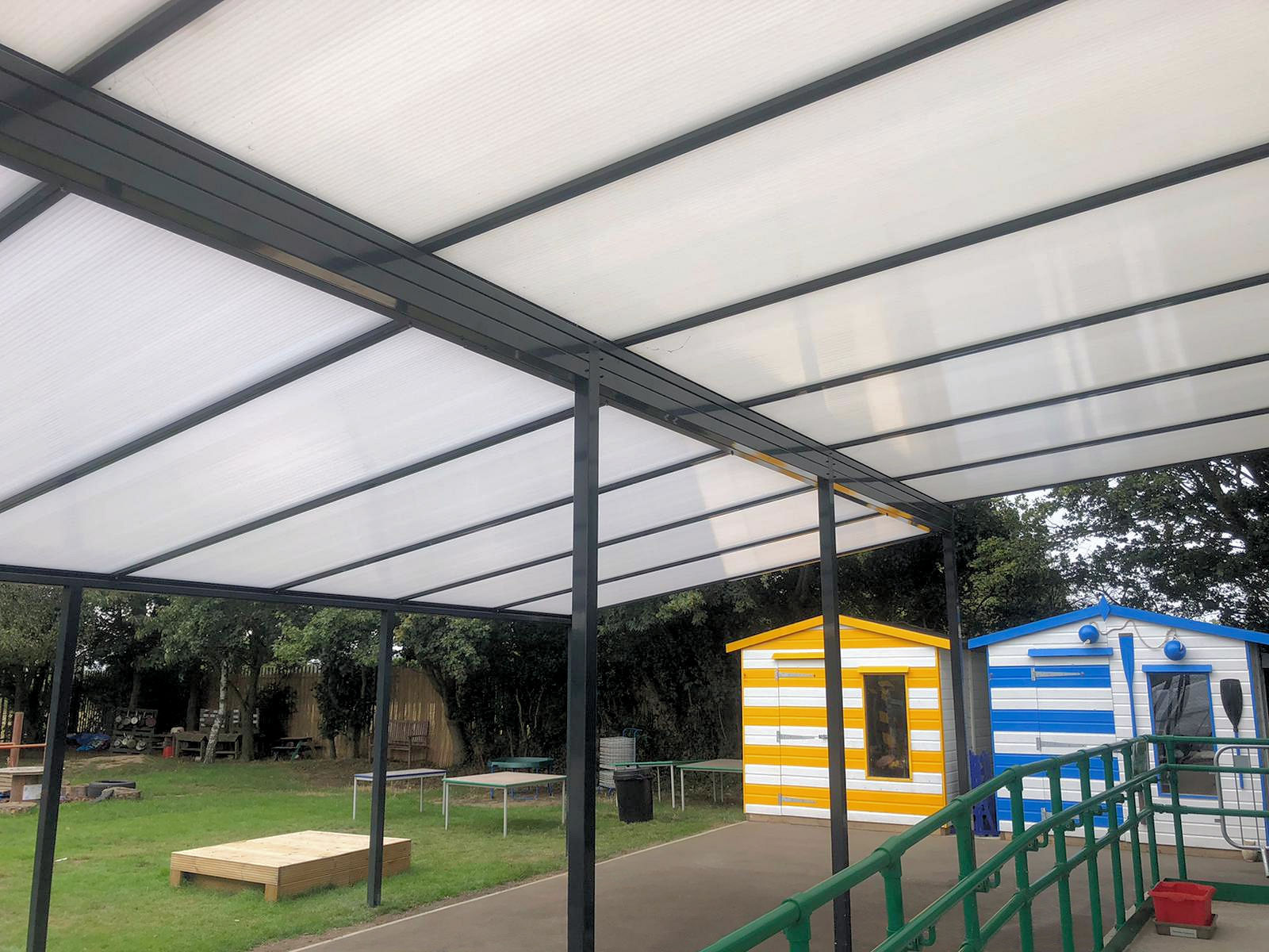 Eastbrook Primary School | Wall Mounted Canopy | School Canopy | Able ...