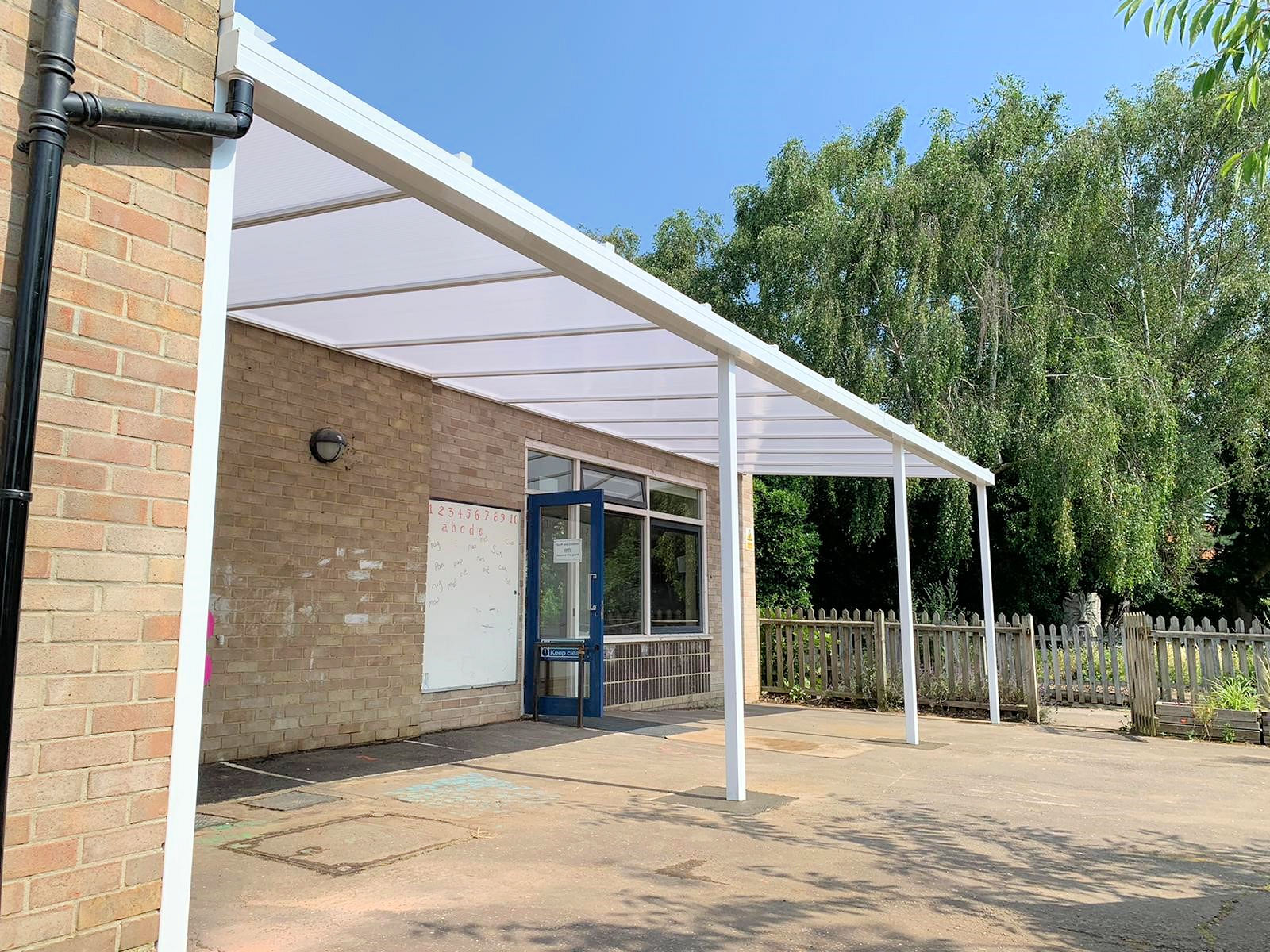 Kyson Primary School | Wall Mounted Canopy | School Canopy - Able ...